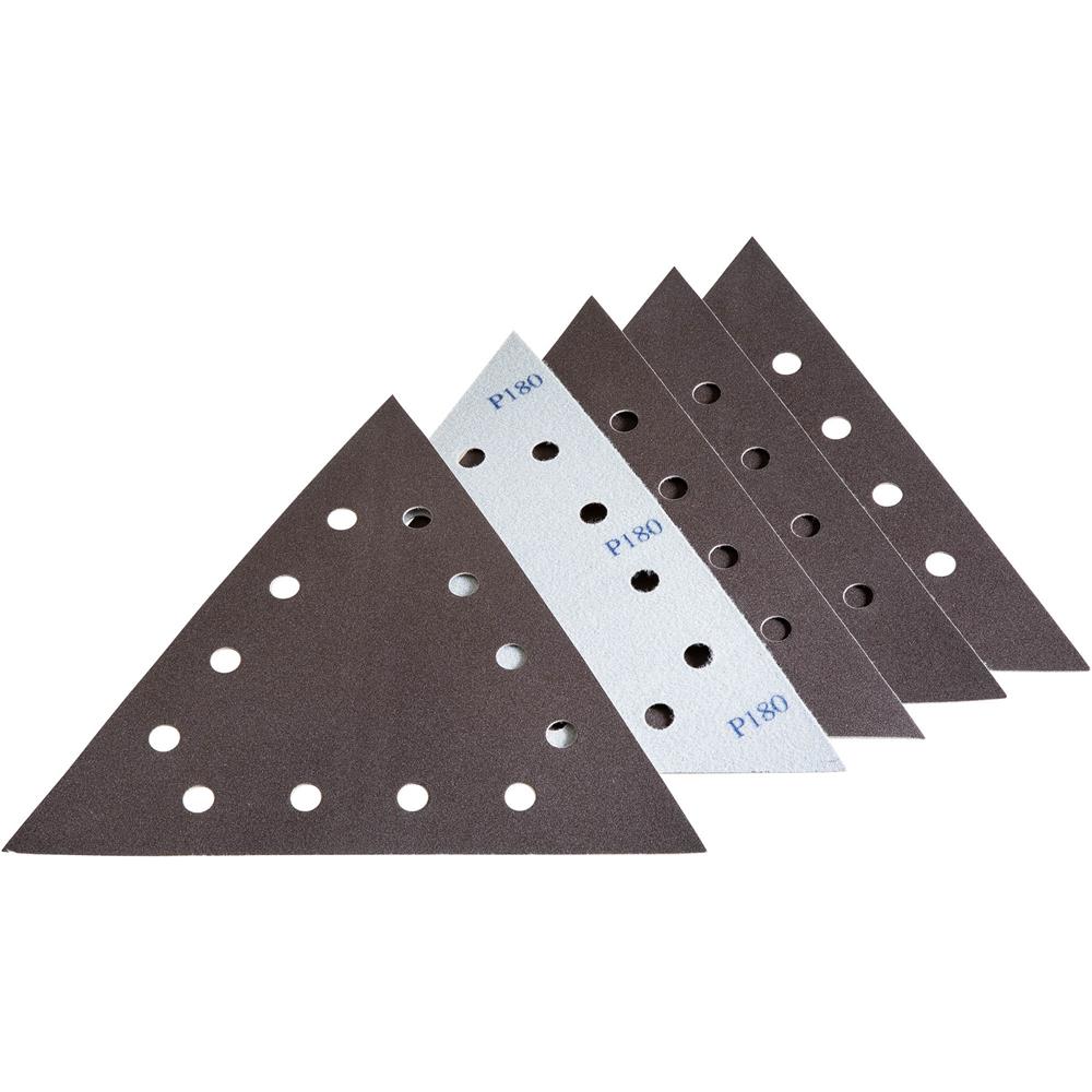 11-1/4" A/O Drywall Sanding Triangle, 180 Grit H&L 12 Hole, 5 pk ...