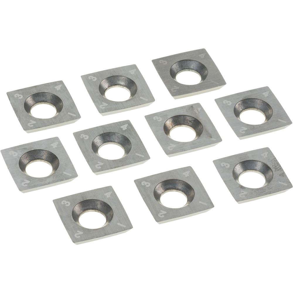 Indexable Carbide Insert - 15 x 15 x 2.5mm, 10 Pack - Grizzly Industrial