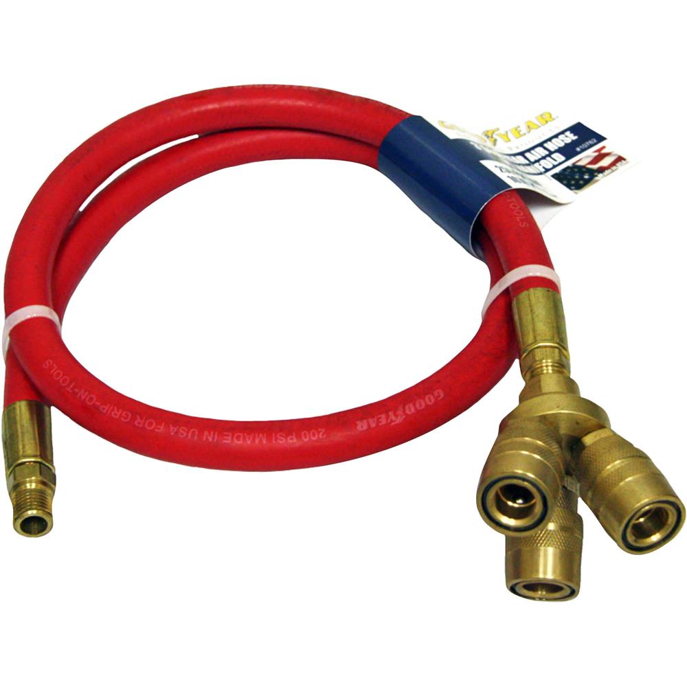 3' Goodyear Hose With Manifold - Grizzly Industrial, Inc.