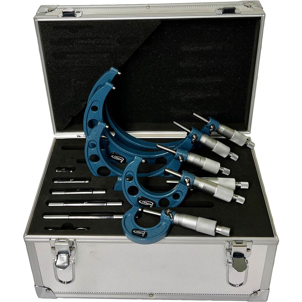 0-6" Mechanical Micrometer Set - Grizzly Industrial