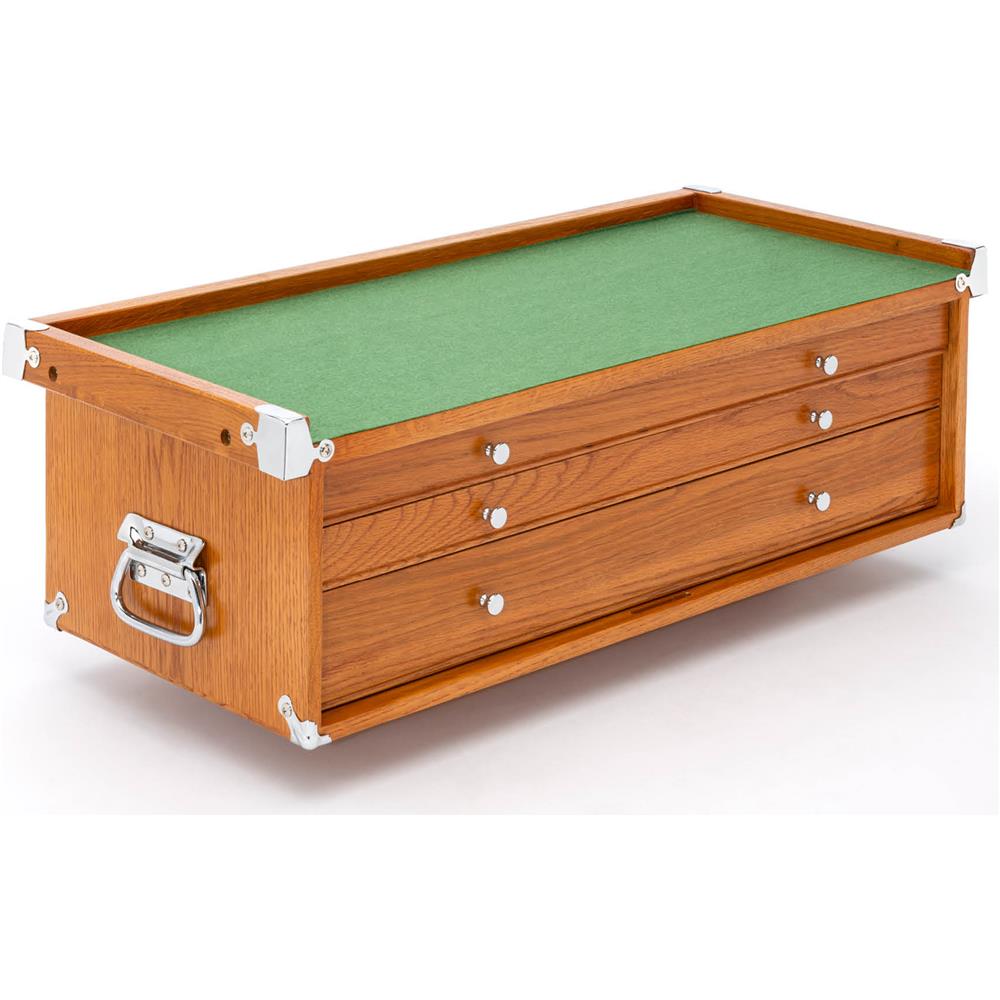 26" Series 3-Large Drawer Red Oak Mid-Riser - Grizzly Industrial