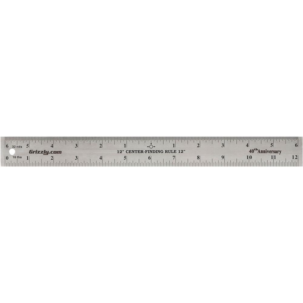 Center Finding Ruler Set, 3 Pc. at Grizzly.com