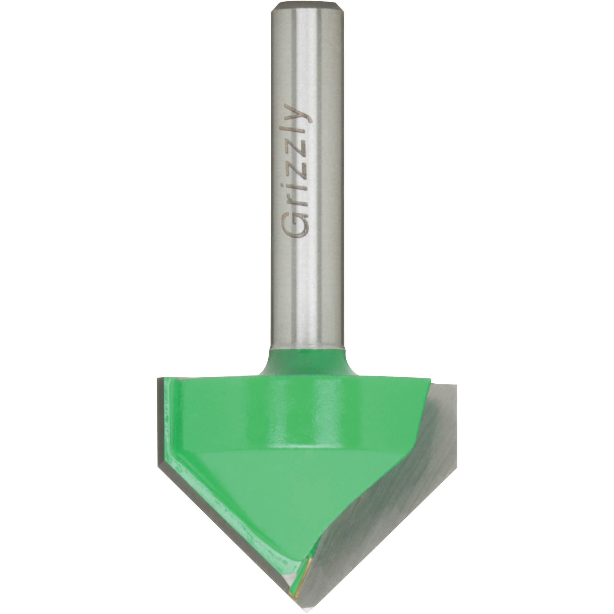 90 V-Groove Bit, 1/4" Shank, 1" Cutter Dia. - Grizzly Industrial, Inc.