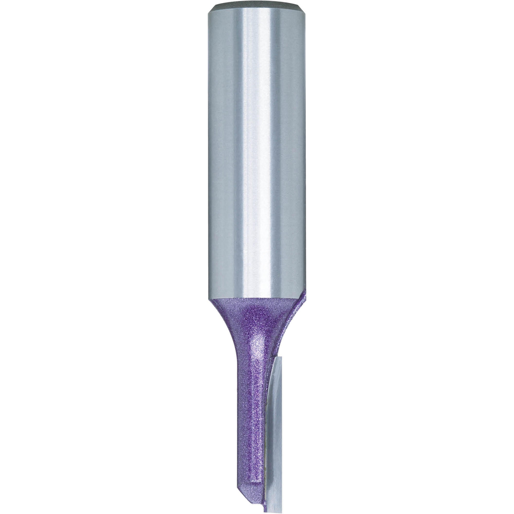 Single Fluted Straight Bit, 1/2" Shank, 1/4" Dia. - Grizzly Industrial