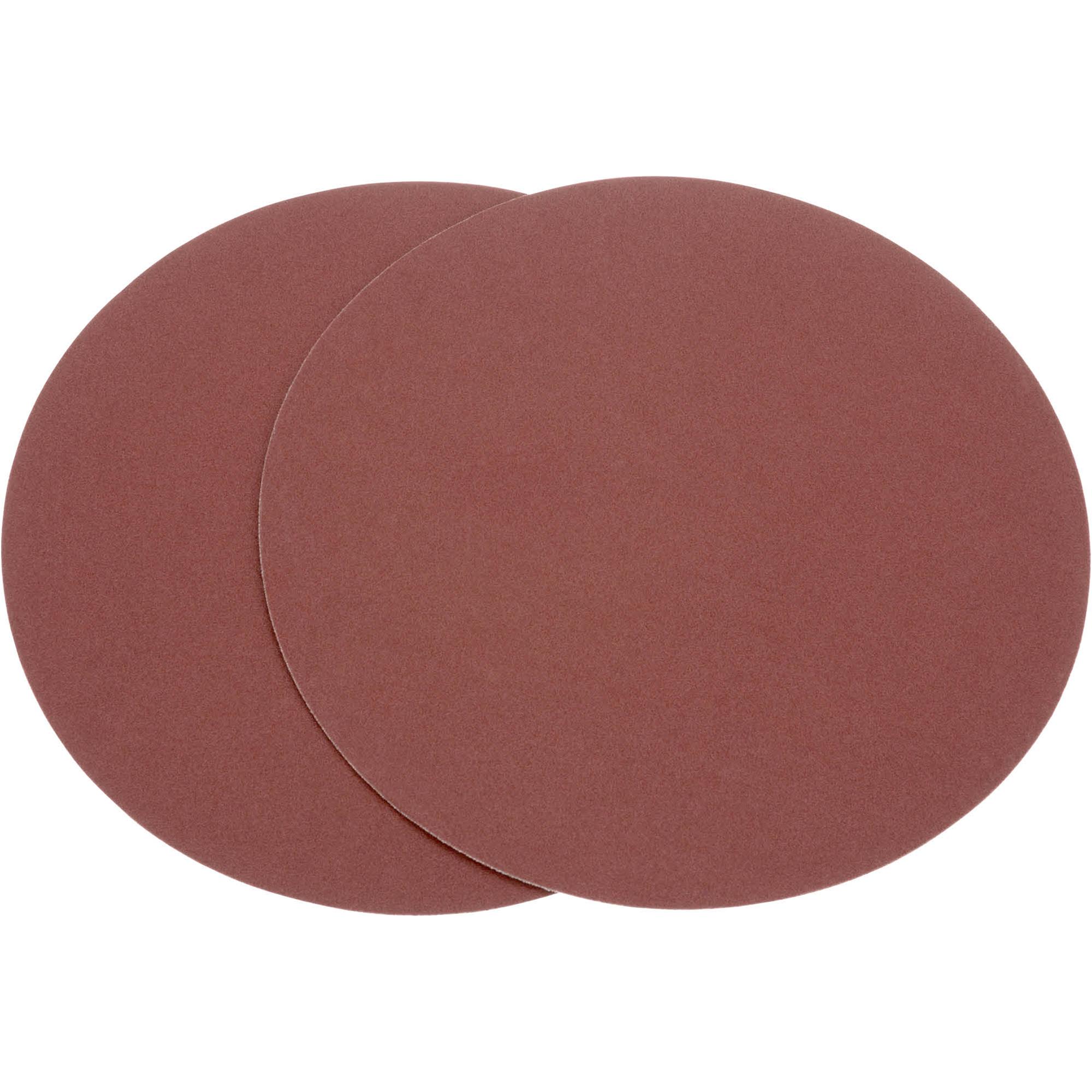 12" A/O Sanding Disc, 80 Grit PSA, 2 Pk. - Grizzly Industrial