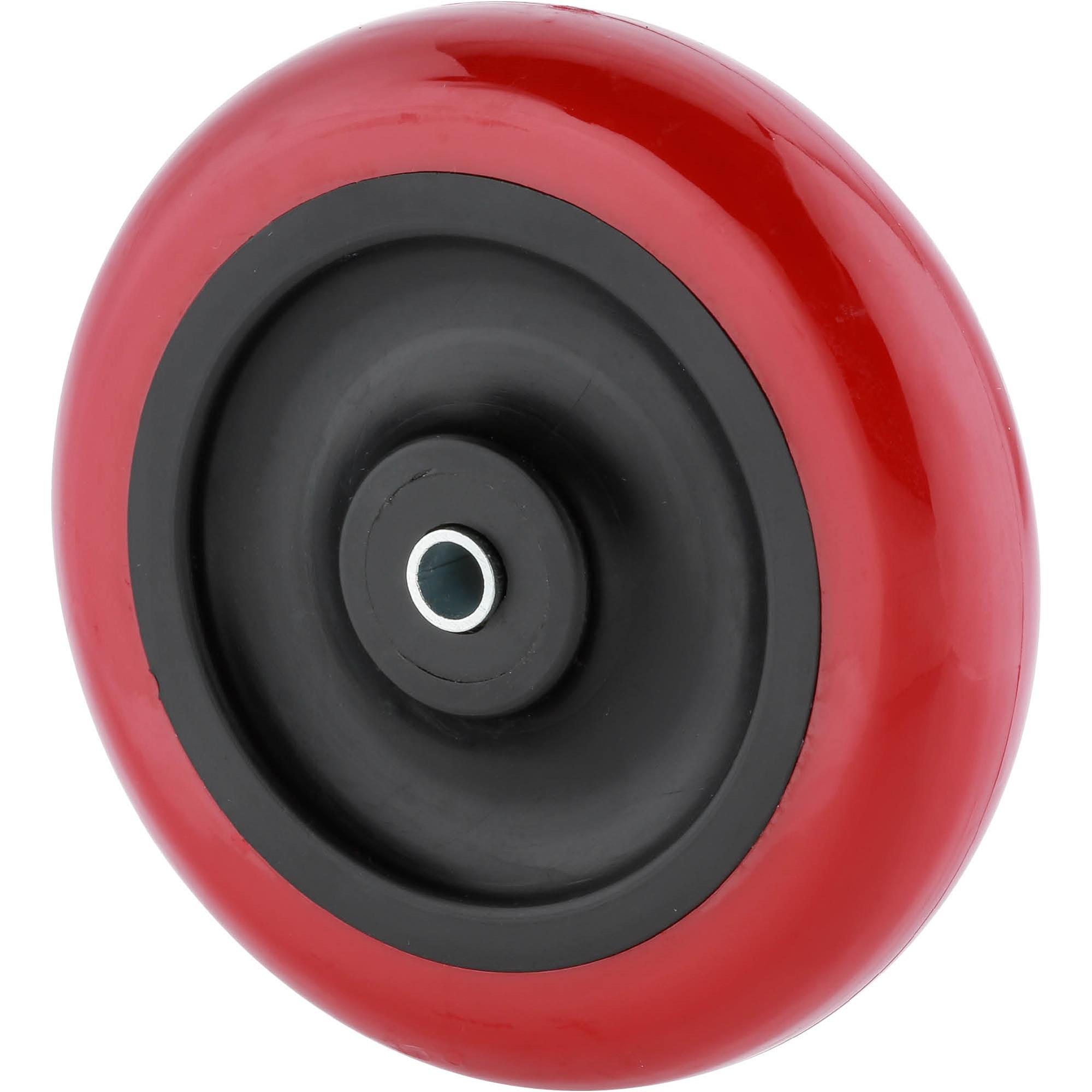 5" Red Polyurethane Wheels - Grizzly Industrial