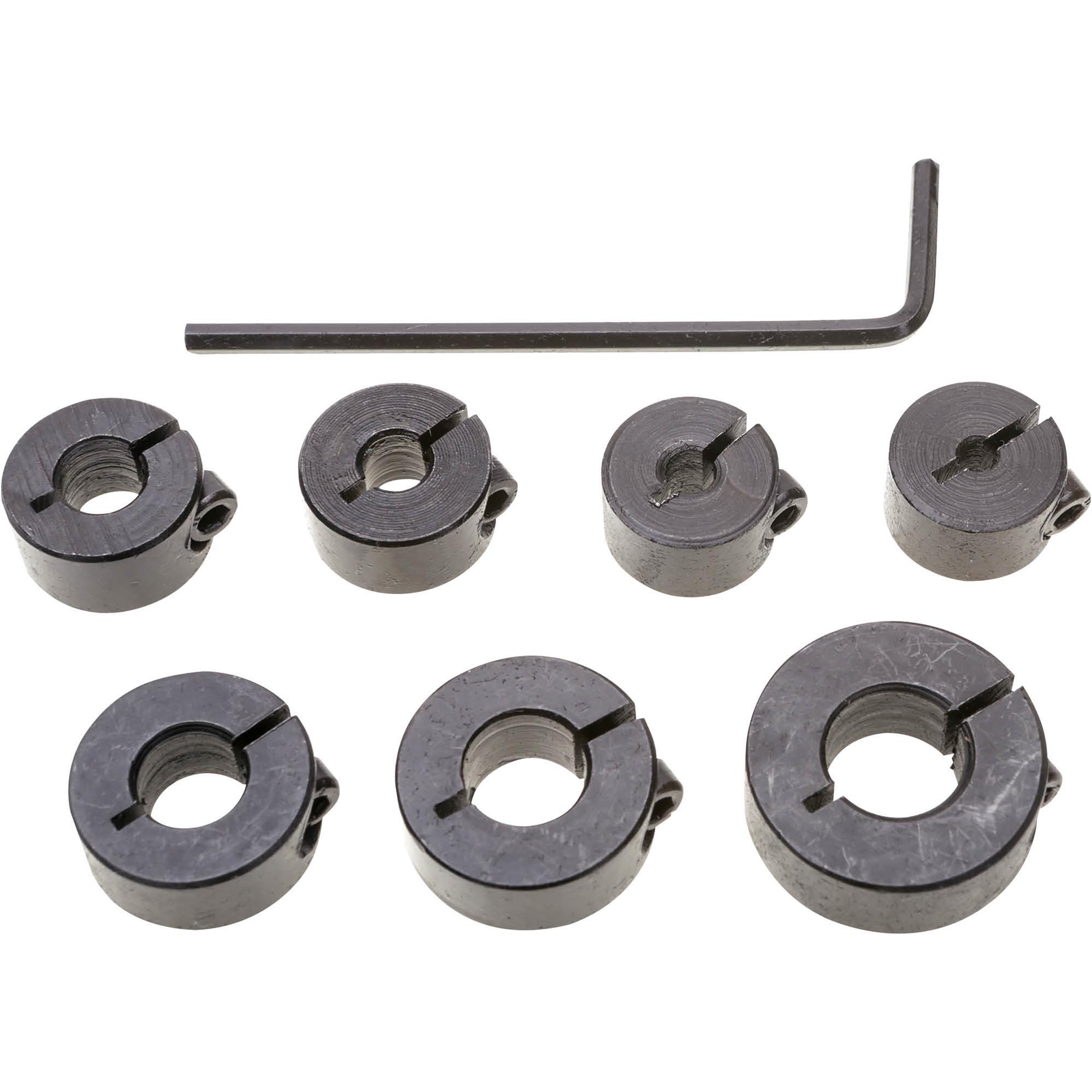 7 pc. Split Ring Depth Stop Set - Grizzly Industrial
