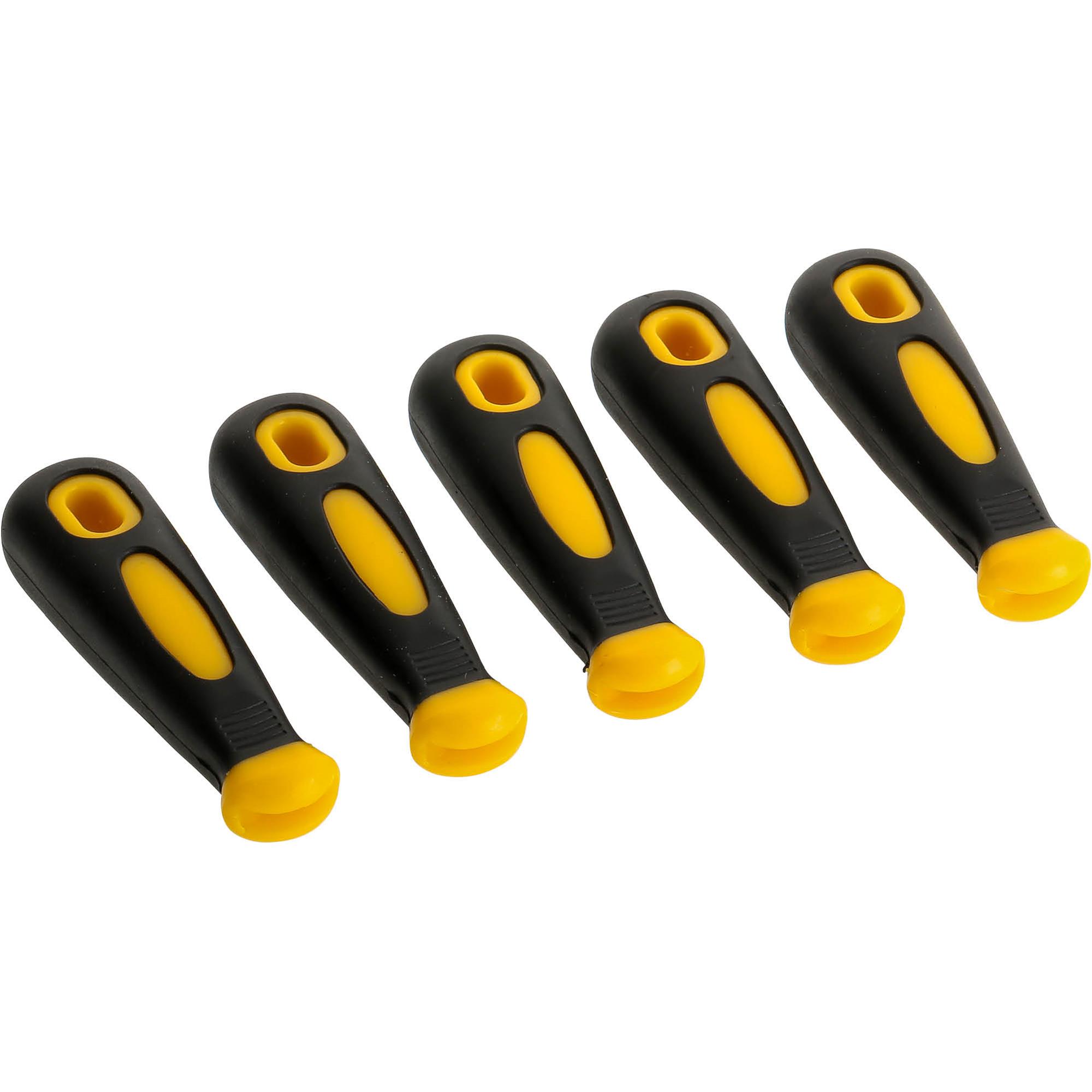 Rubber File Grips - 5 pc. Rectangular - Grizzly Industrial