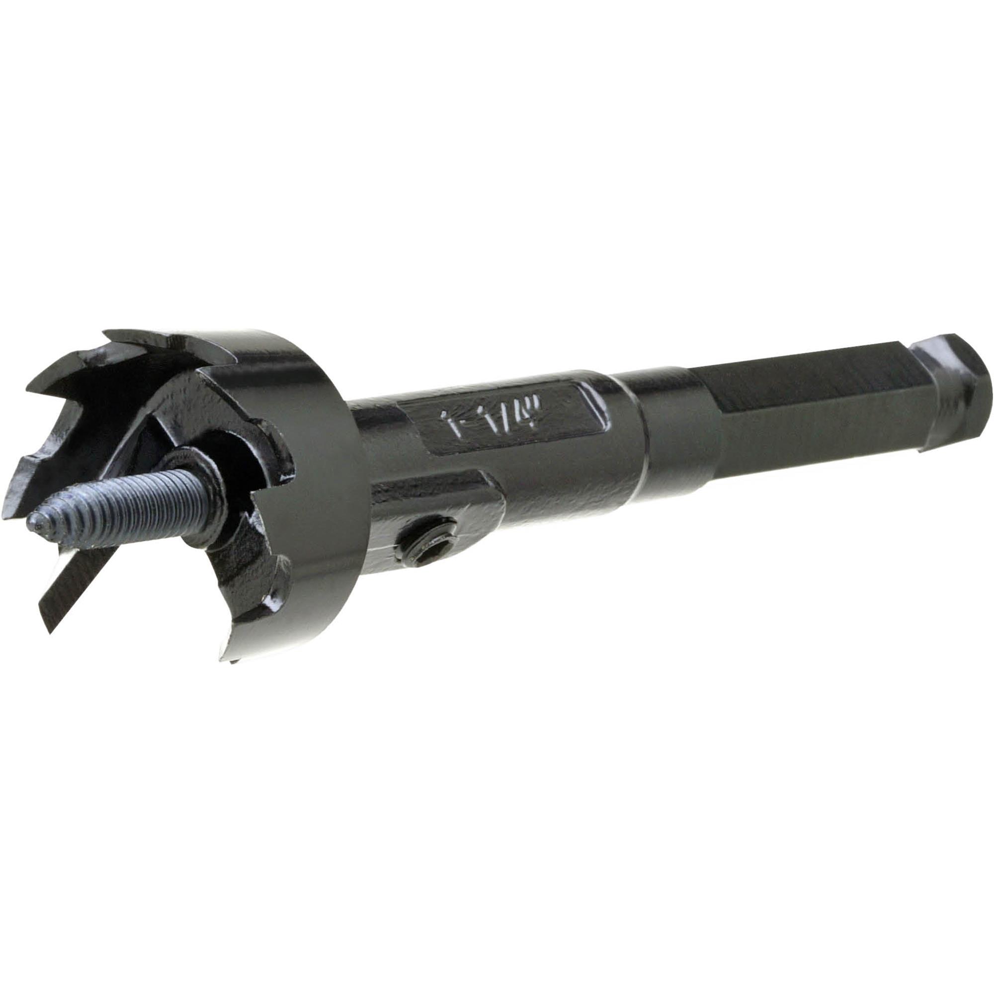 1-1/4" Heavy-Duty Forstner Bit with Screw Tip - Grizzly Industrial