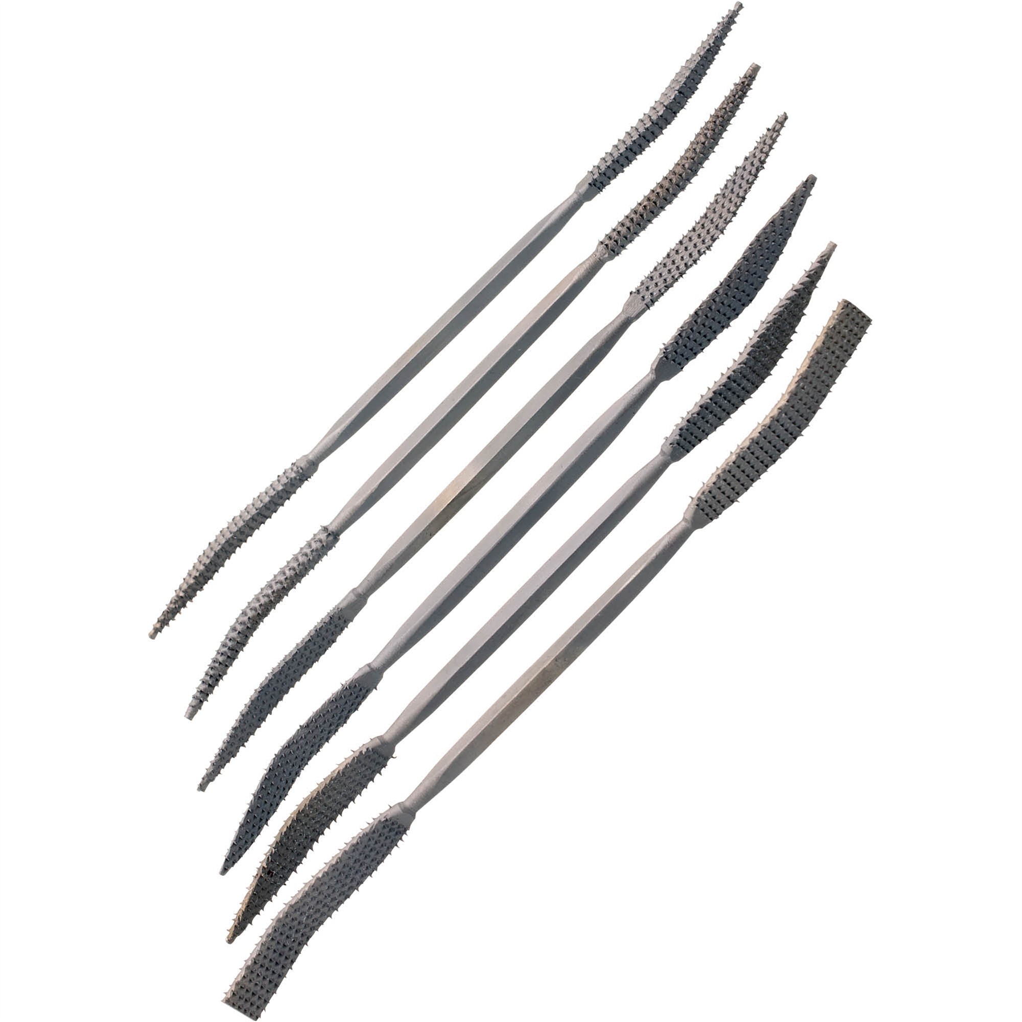 6 pc. Riffler Rasp Set - Medium - Grizzly Industrial