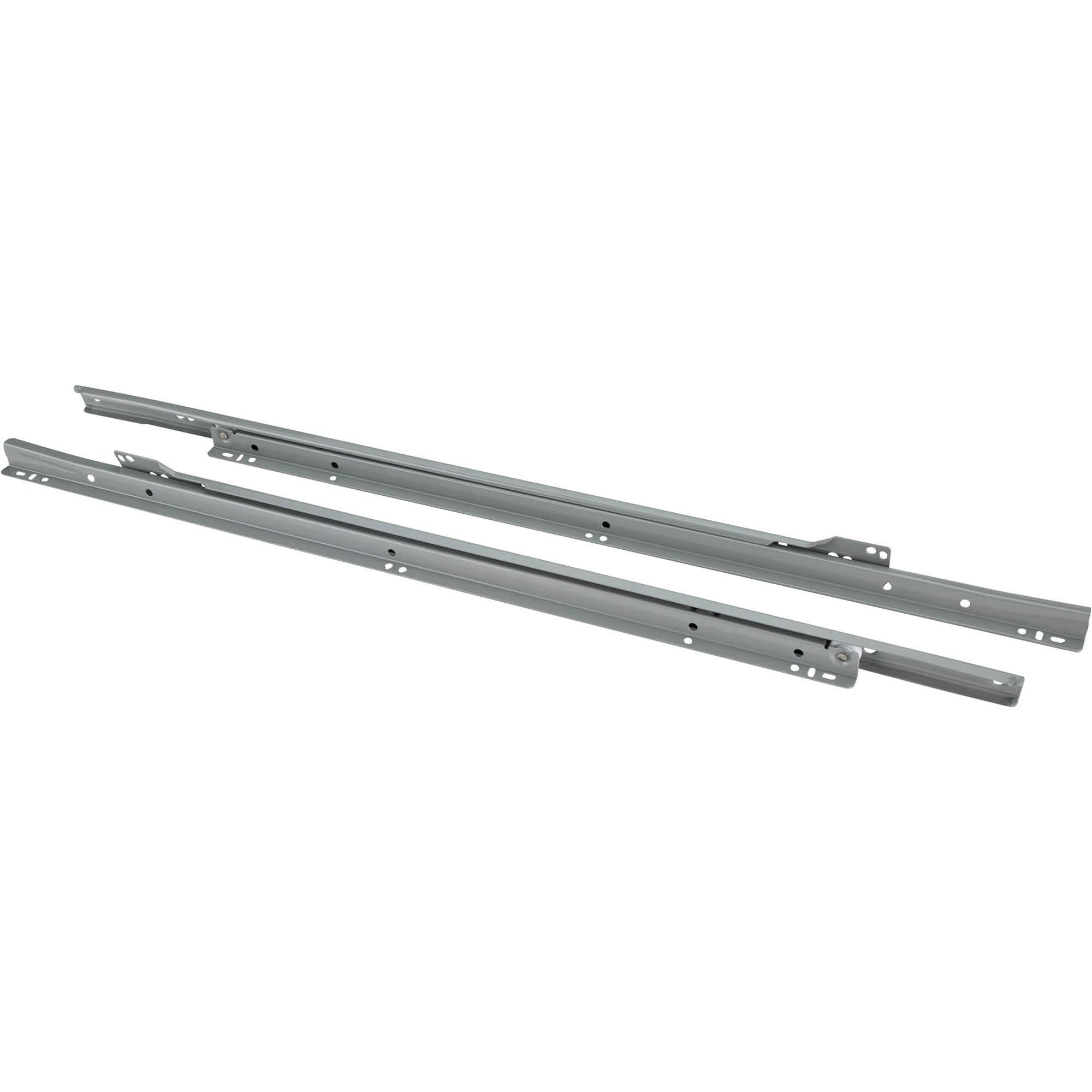 24" European Style Self-Closing Drawer Slide, Grey pack of two ...