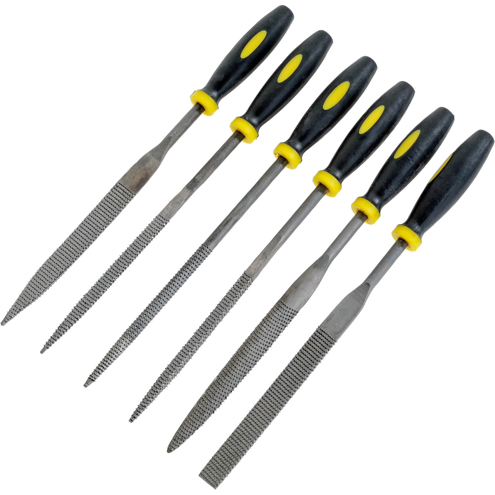 7" Assorted Rasp Set, 6 Pc. - Grizzly Industrial