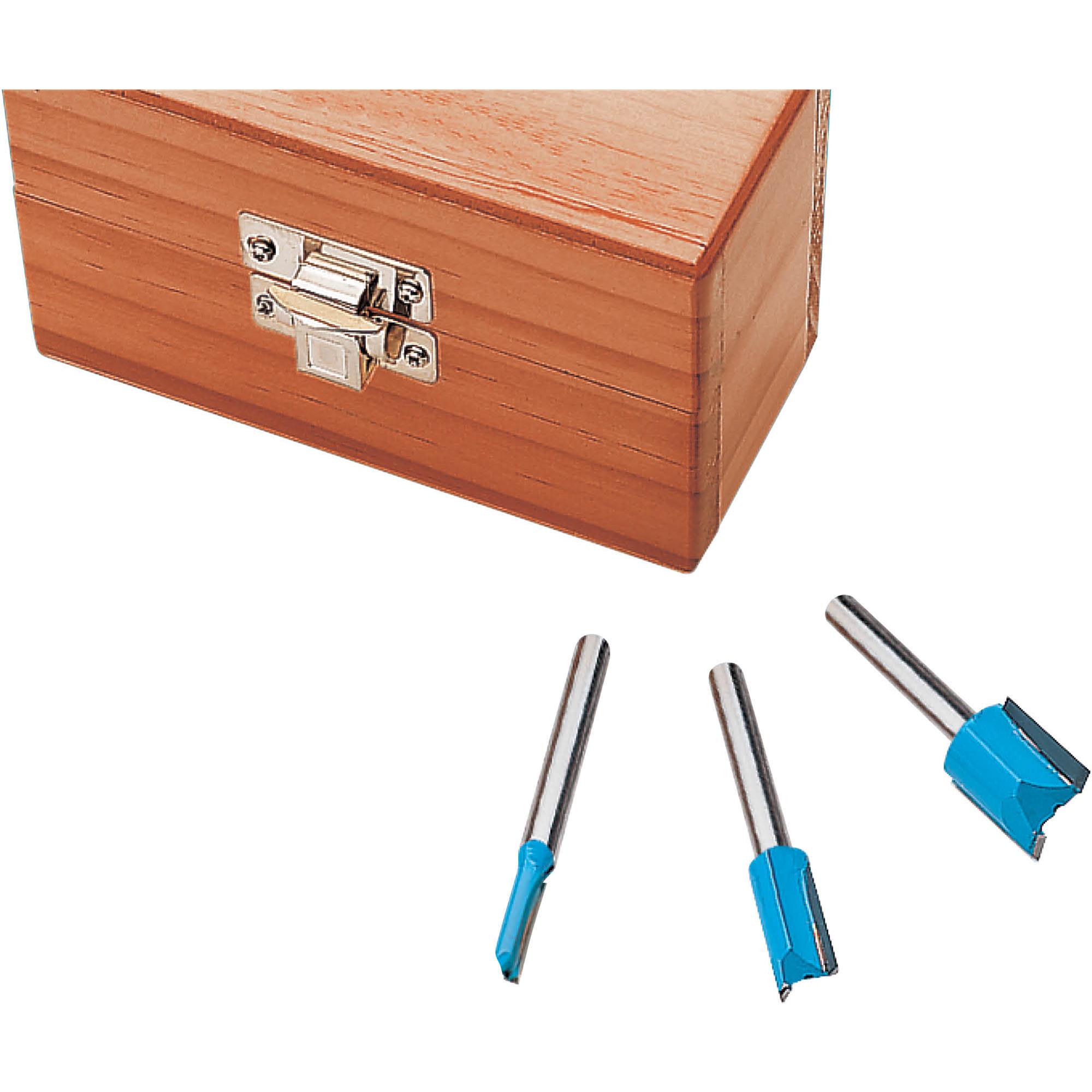3 Pc. Plywood Bit Set, 1/4" Shank at Grizzly.com
