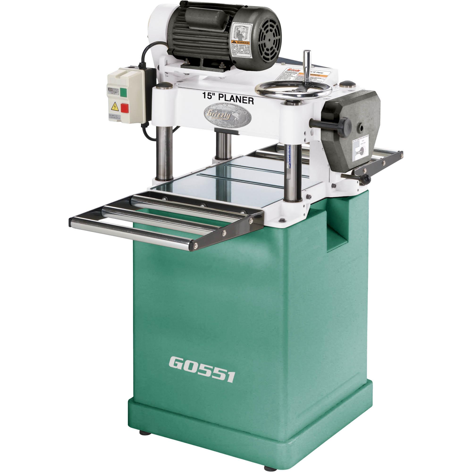 15" Planer w/ Closed Stand - Grizzly Industrial