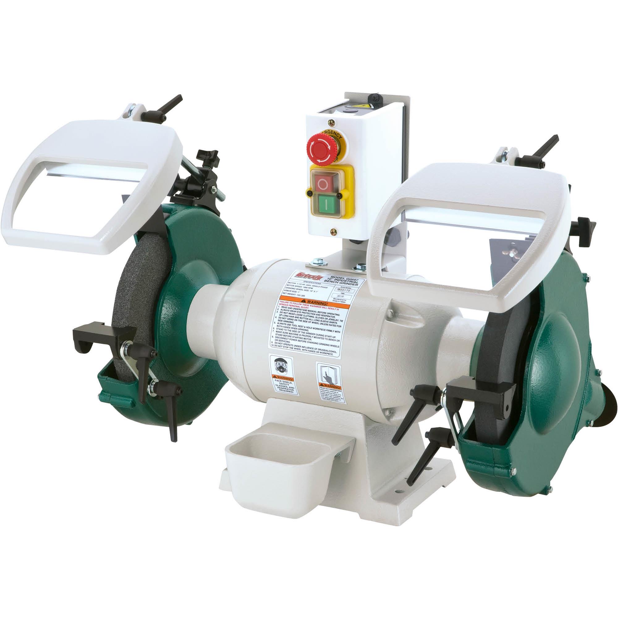 10" 1-1/2 HP Heavy-Duty Bench Grinder - Grizzly Industrial, Inc.