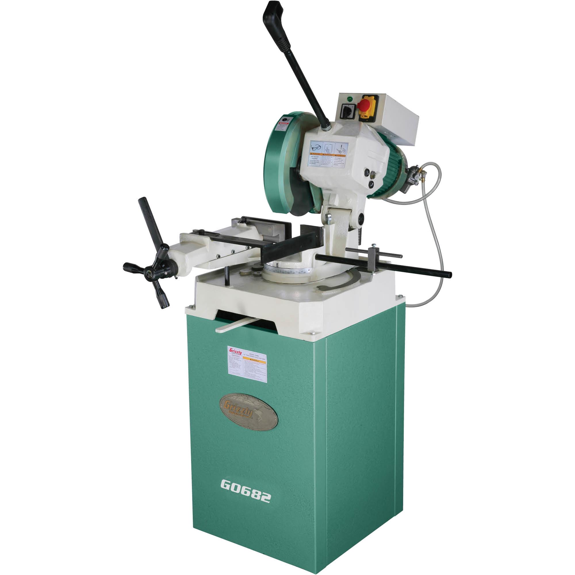 12" Slow Speed Cold Cut Saw with Stand - Grizzly Industrial