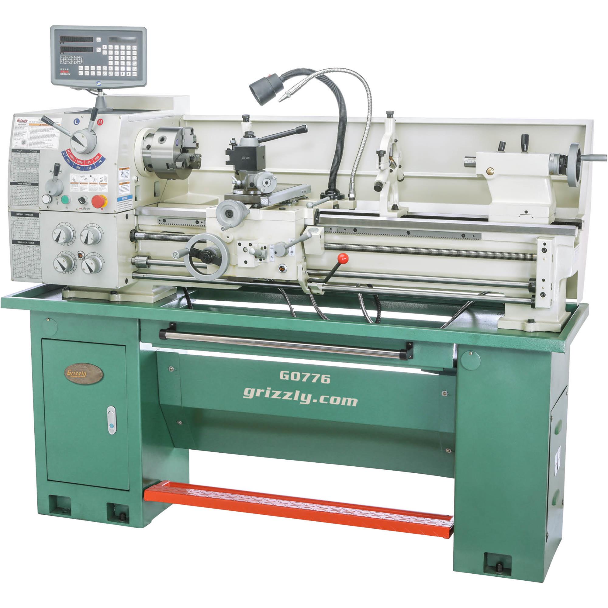 13" x 40" Gunsmithing Metal Lathe w/ DRO - Grizzly Industrial