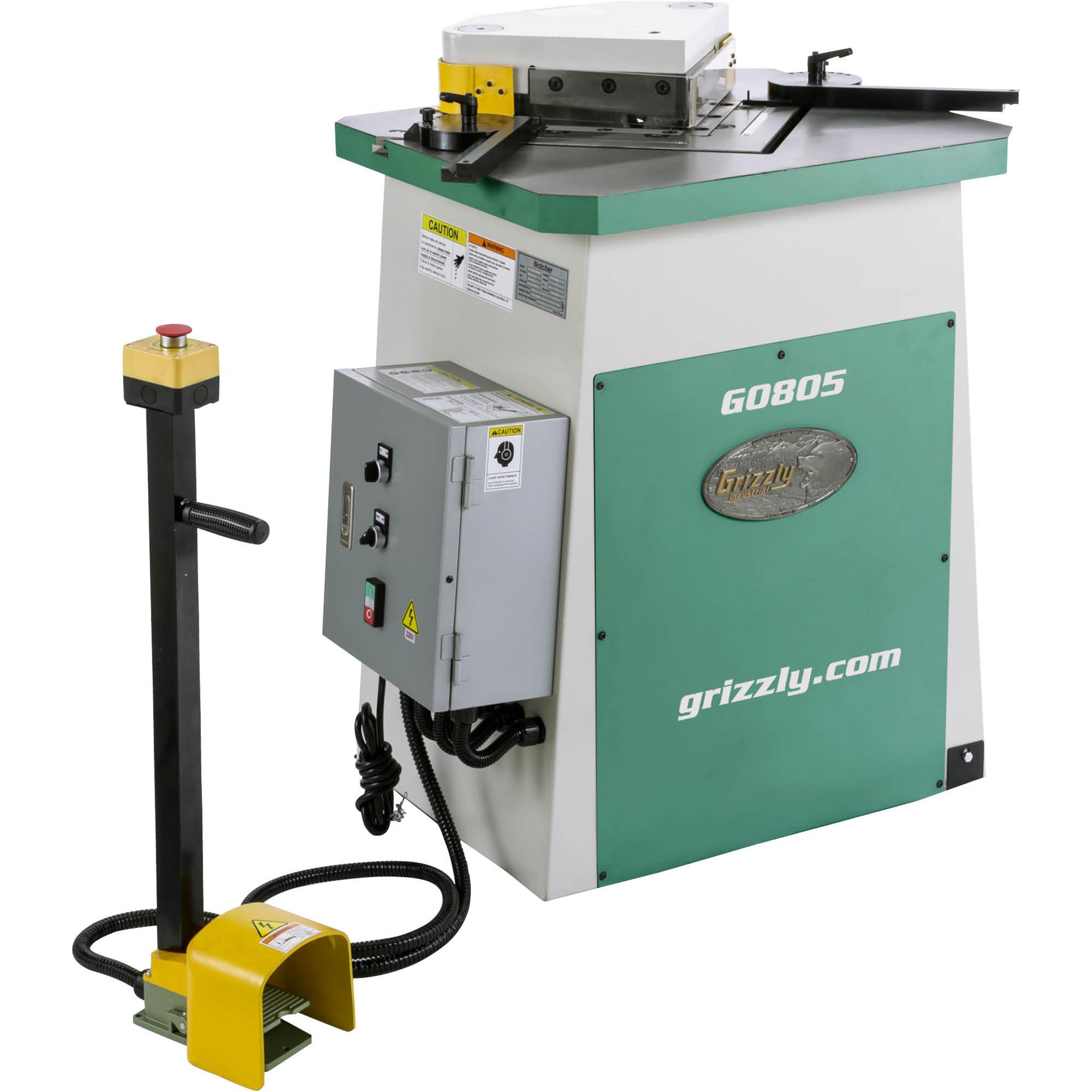 Super Heavy-Duty Angle Notcher, 9-Gauge - Grizzly Industrial