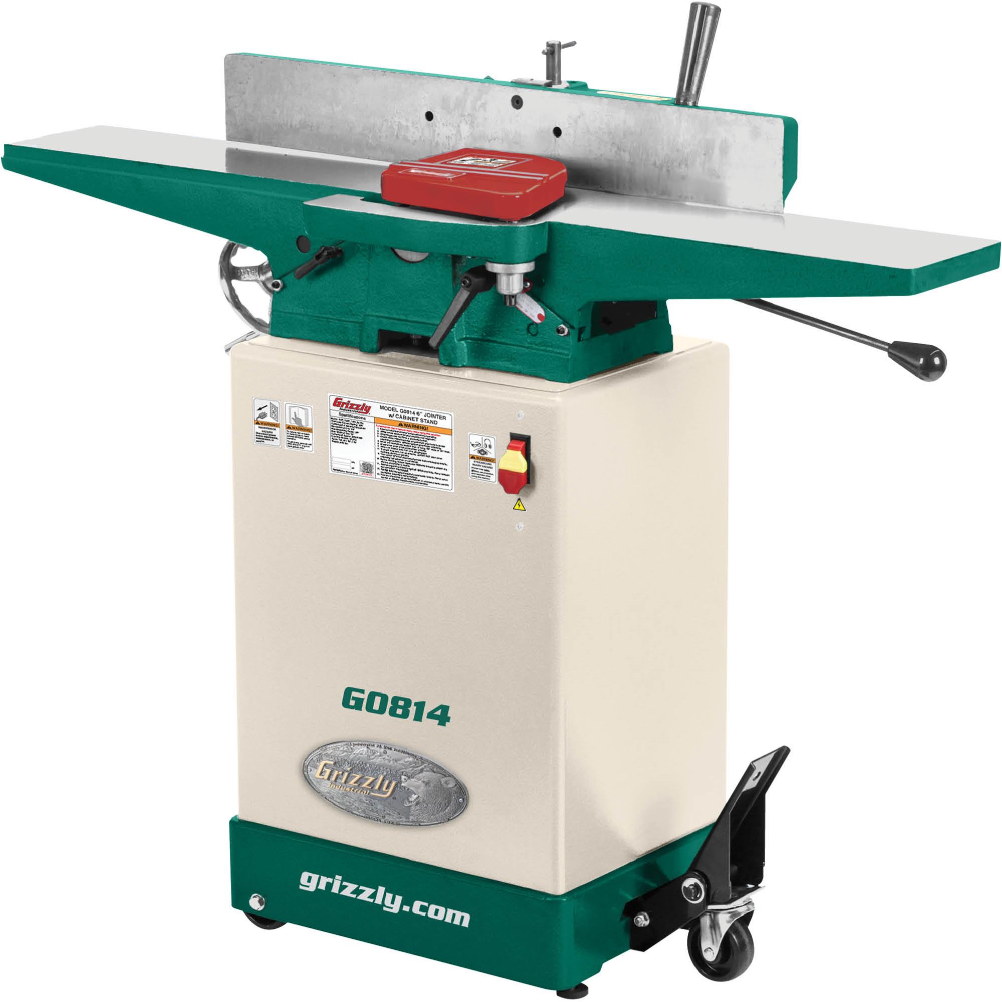 6" x 48" Jointer with Cabinet Stand - Grizzly Industrial