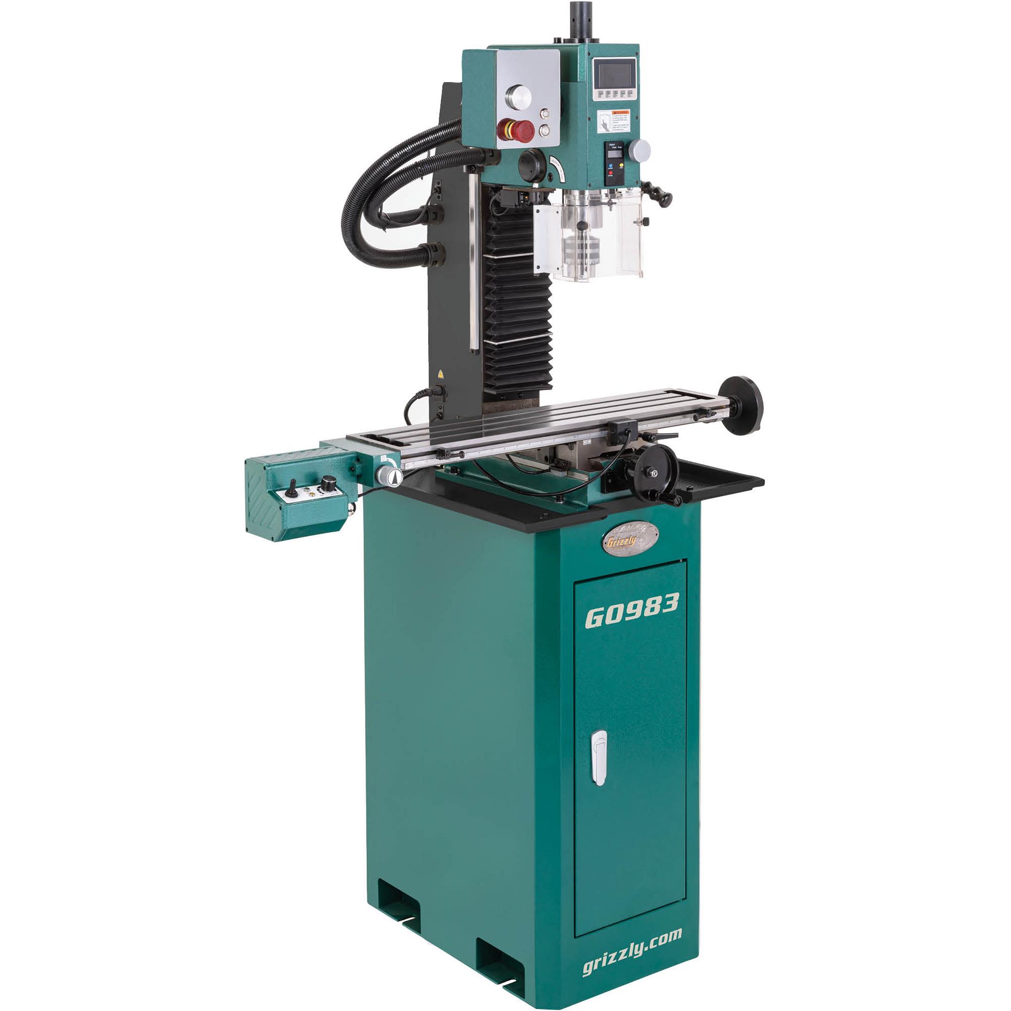 6" x 27" Variable-Speed Mill/Drill, 3-Axis DRO & Power Feed - Grizzly ...