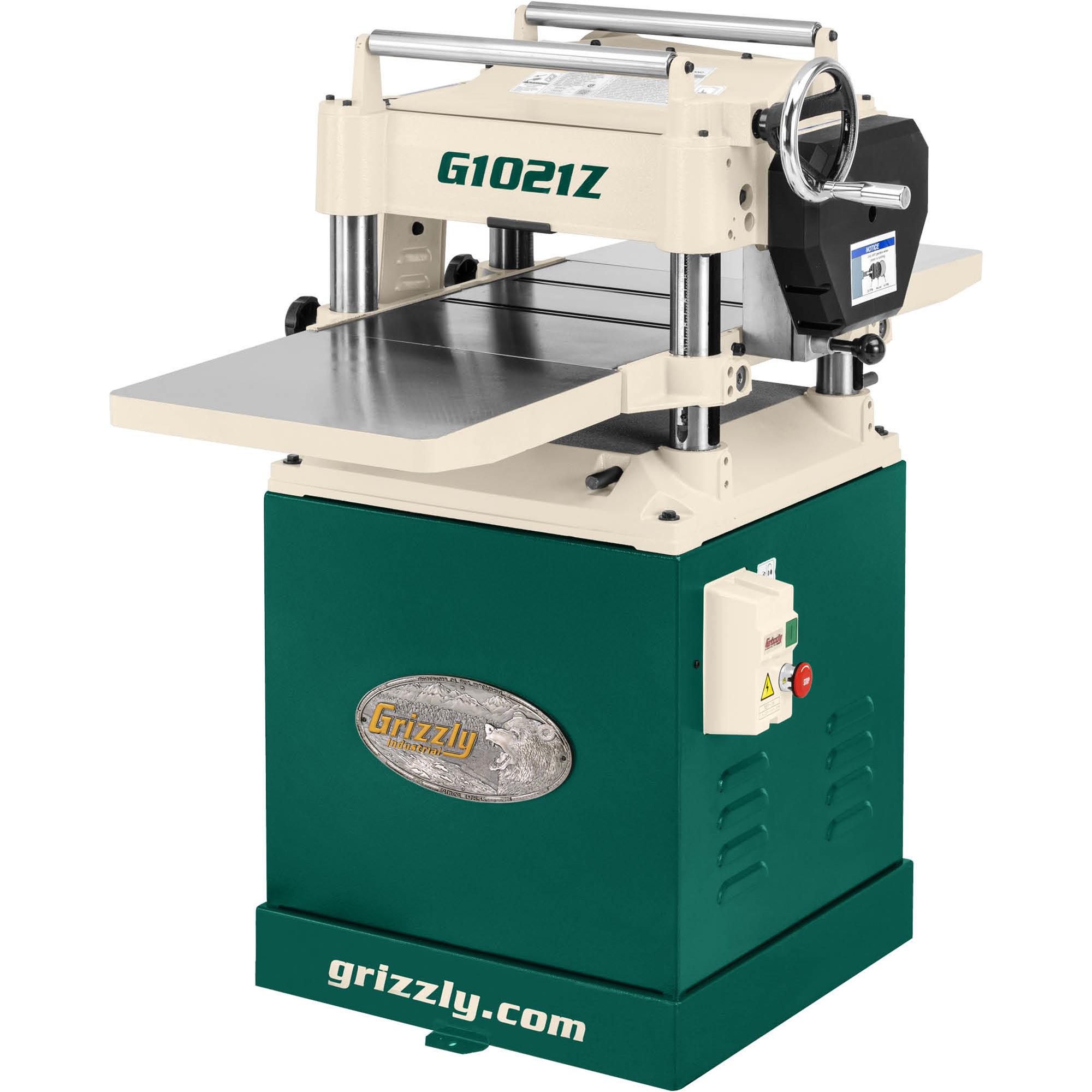15 3 HP Planer with Cabinet Stand Grizzly Industrial