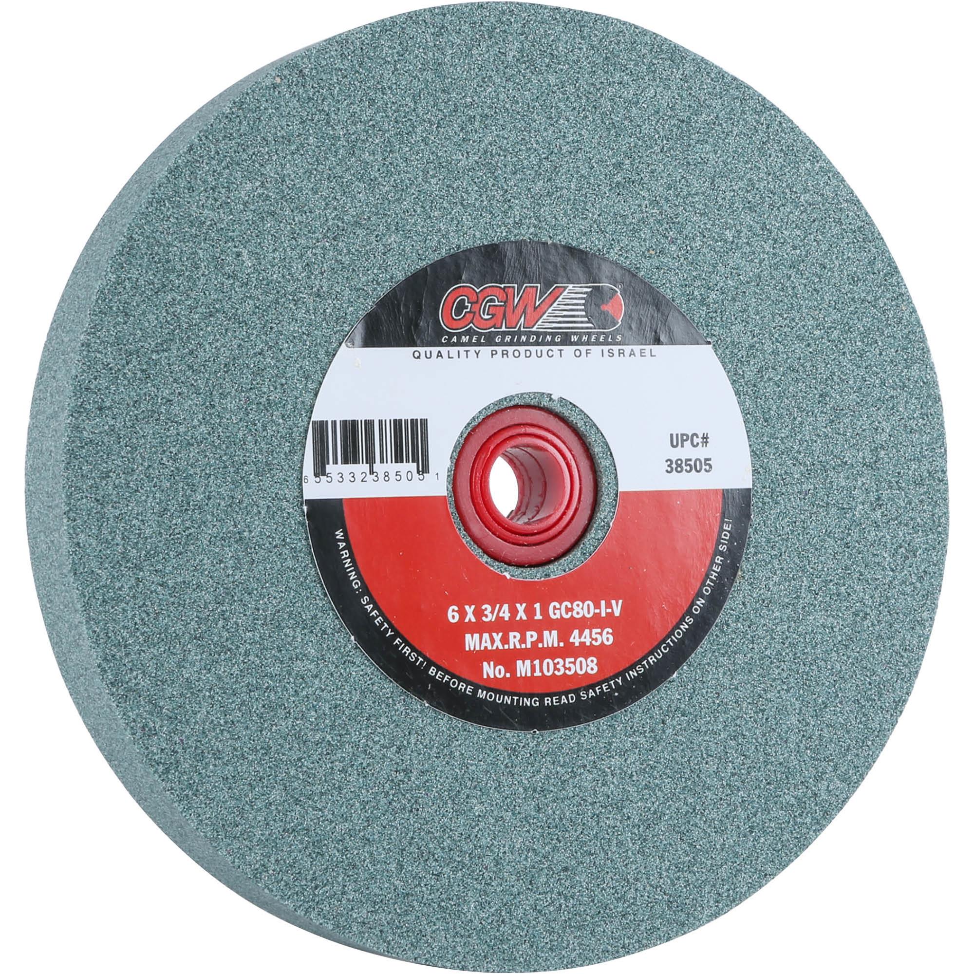 S/C 6" x 3/4" x 1" Grinding Wheel, Type 1, 80 Grit - Grizzly Industrial ...