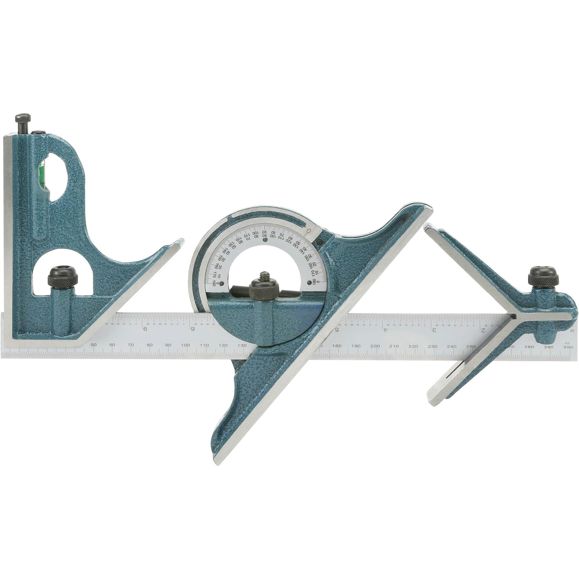 12" 4-Piece Combination Square - Grizzly Industrial