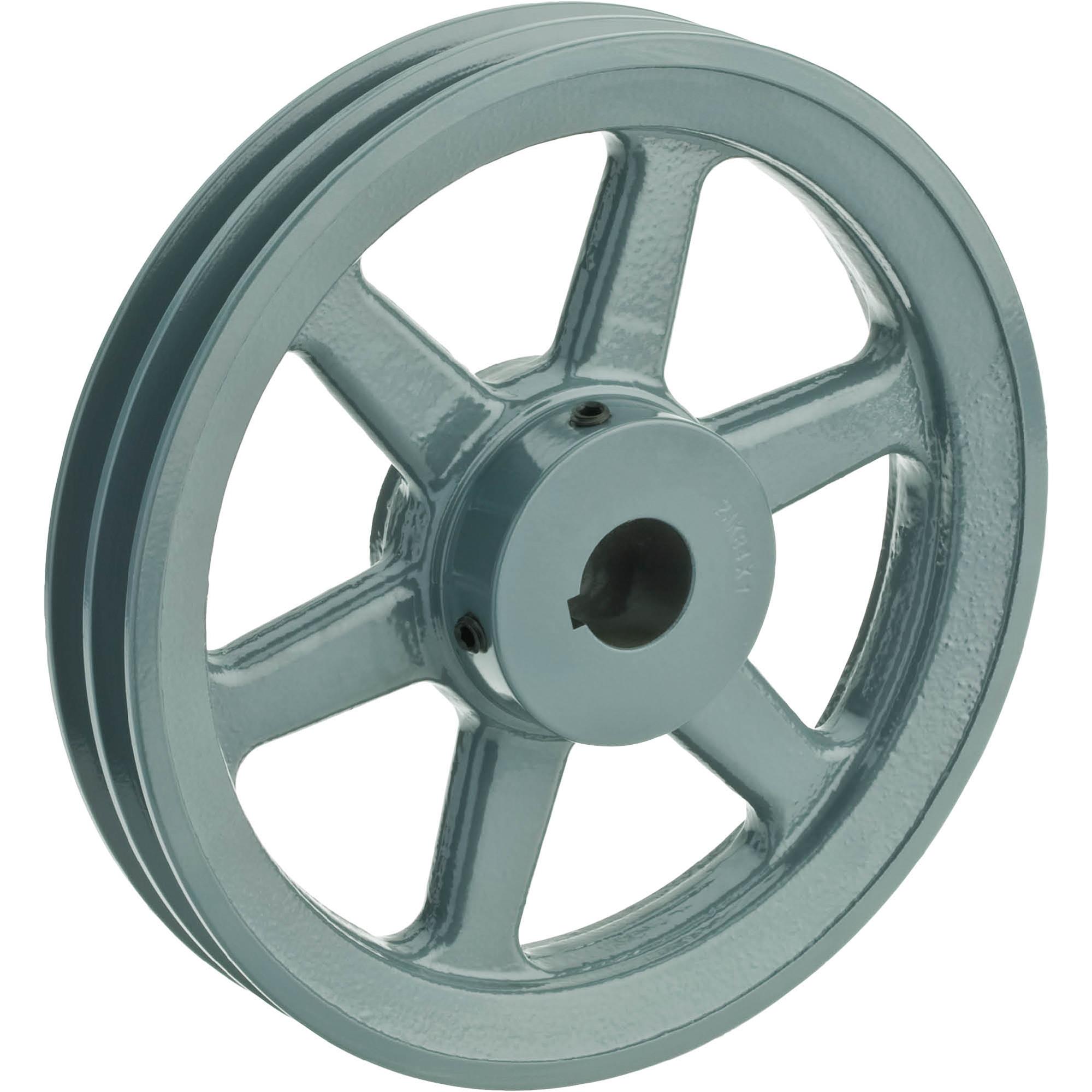 Double V-Groove Pulley - 8" Pitch Dia., 1" Bore - Grizzly Industrial, Inc.