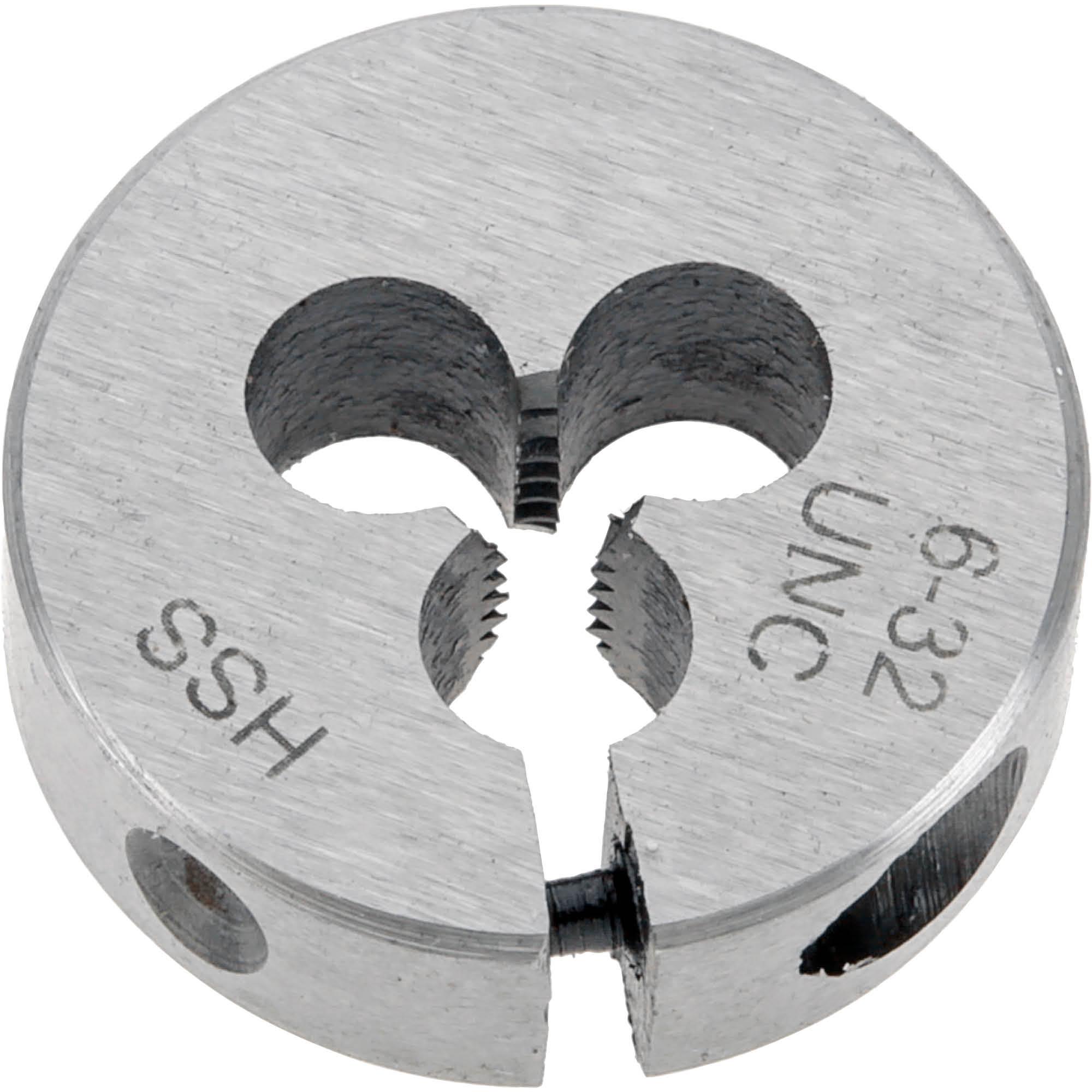 HSS Round Adjustable Split Die - 6-32 x 13/16" - Grizzly Industrial, Inc.