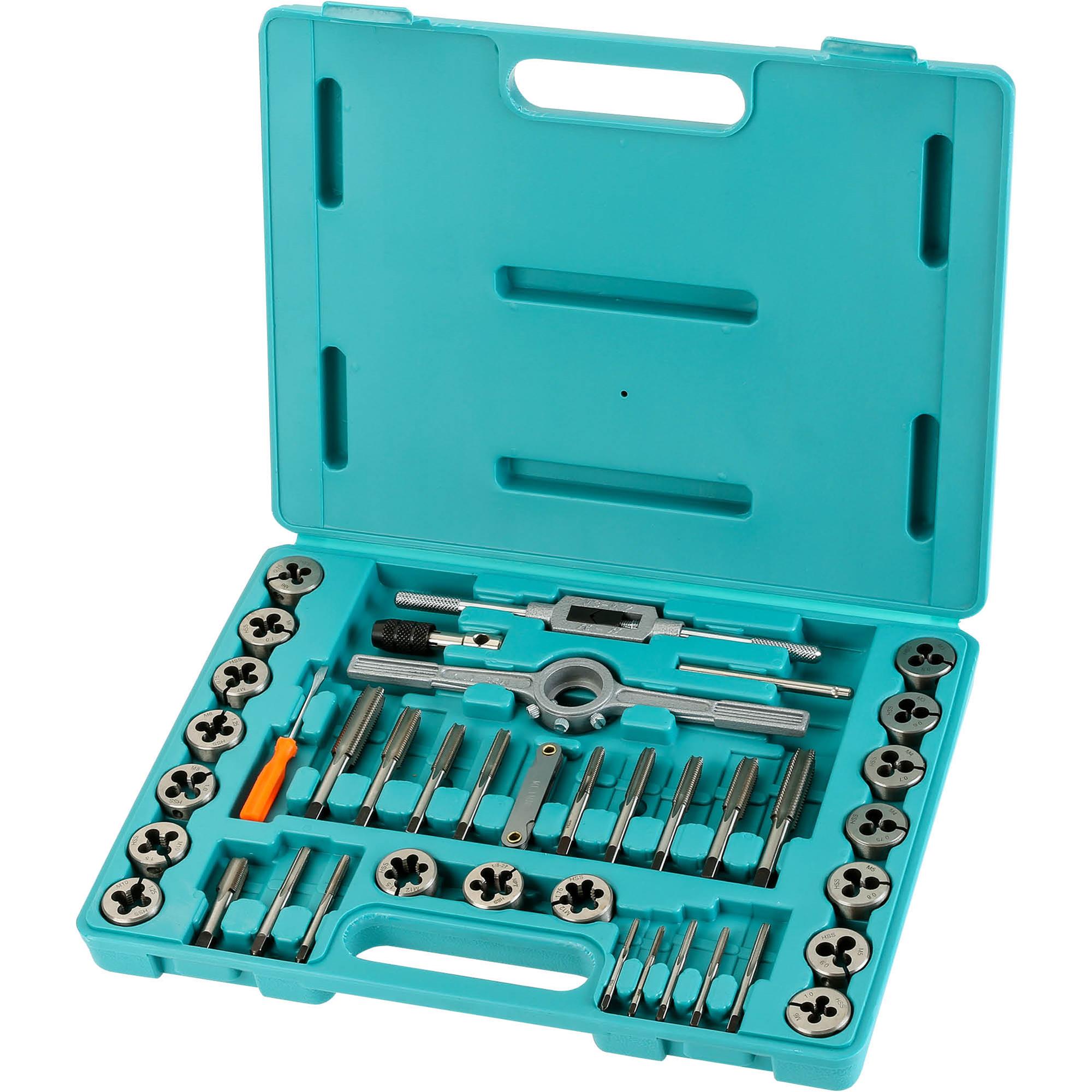 39-Pc. Metric HSS Tap & Die Set - Grizzly Industrial, Inc.
