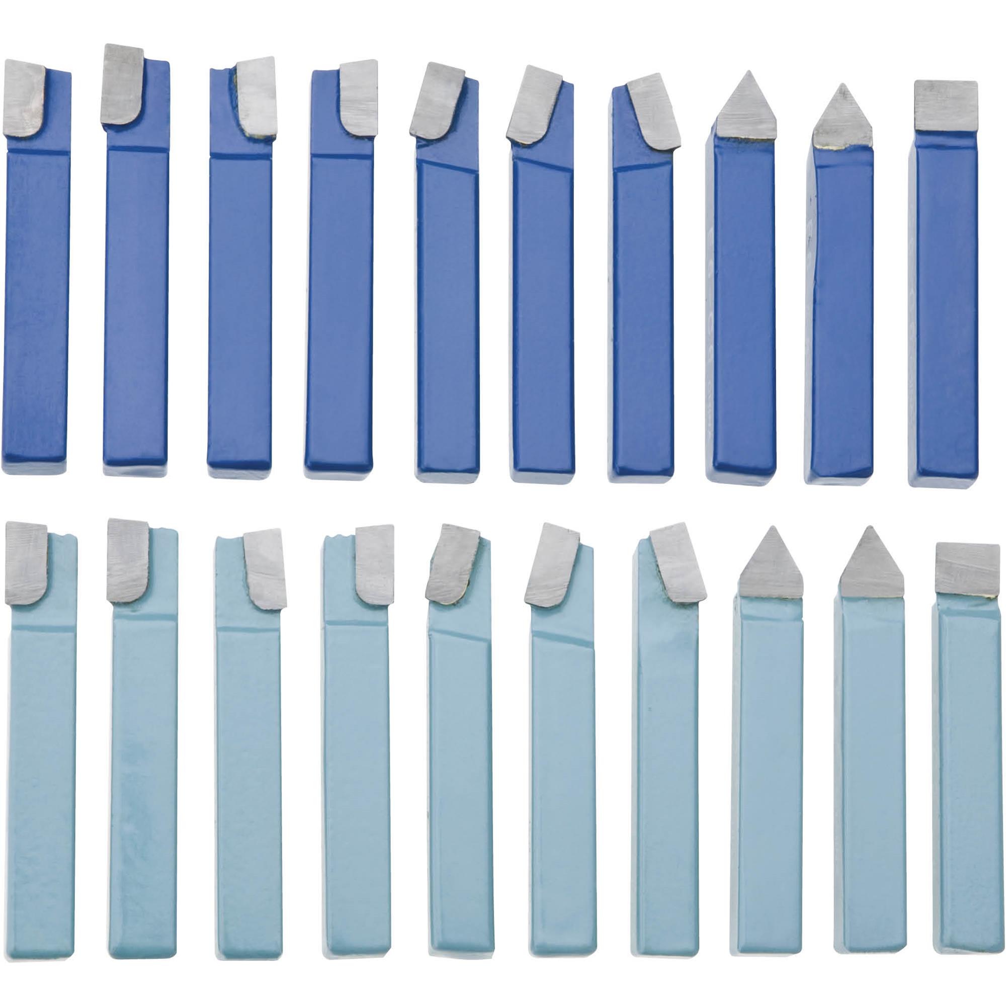 Carbide-Tipped Tool Bit Sets - 3/8" 20 pc. at Grizzly.com