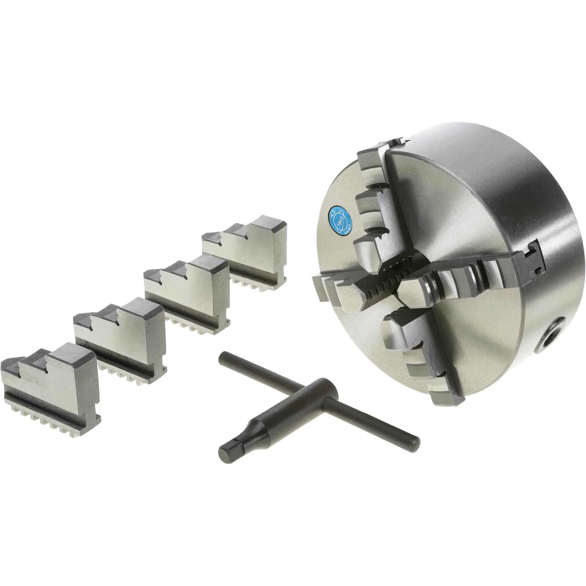 6" 4-Jaw Plain Back Scroll Chuck - Grizzly Industrial, Inc.