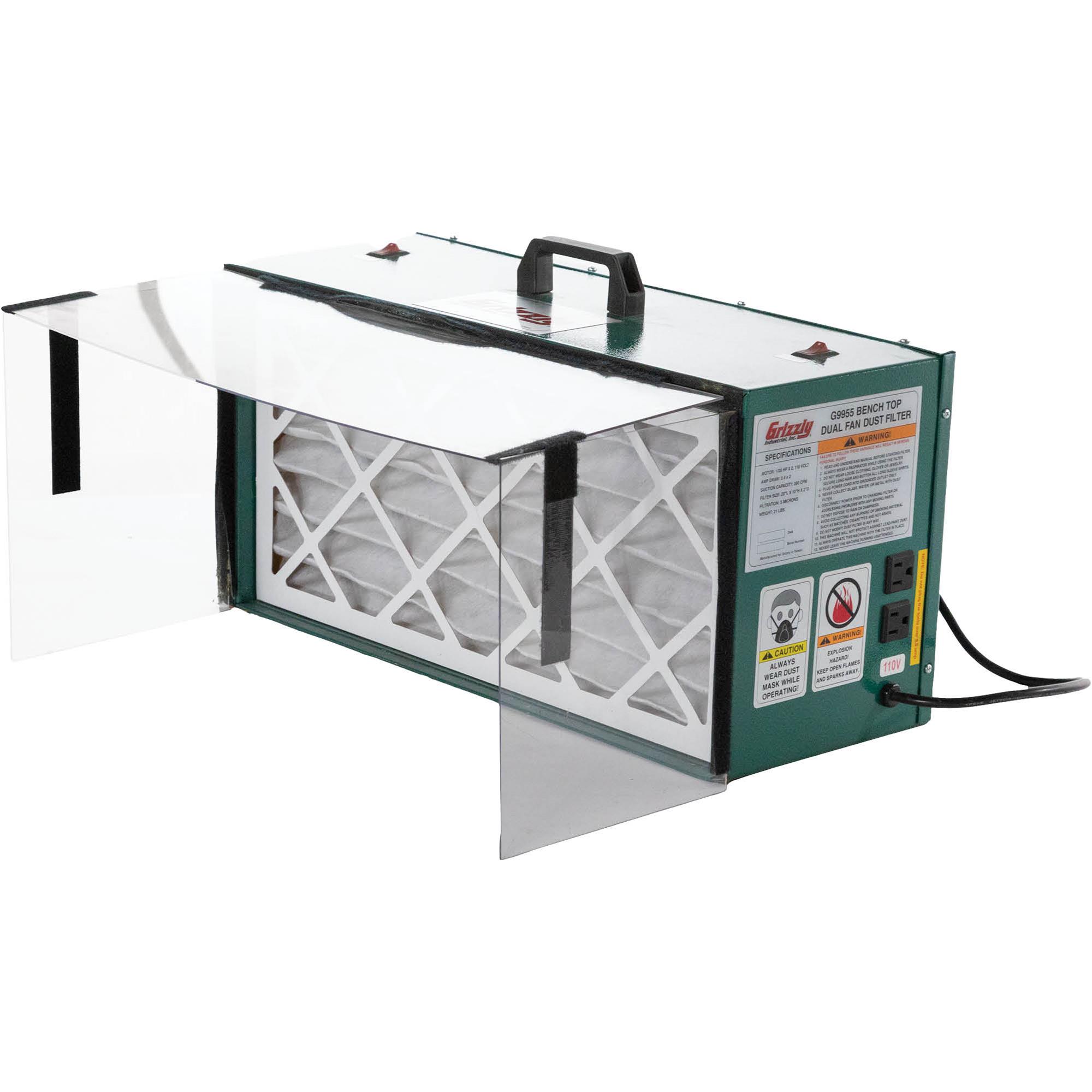 Benchtop Dual Fan Air Filter - Grizzly Industrial, Inc.