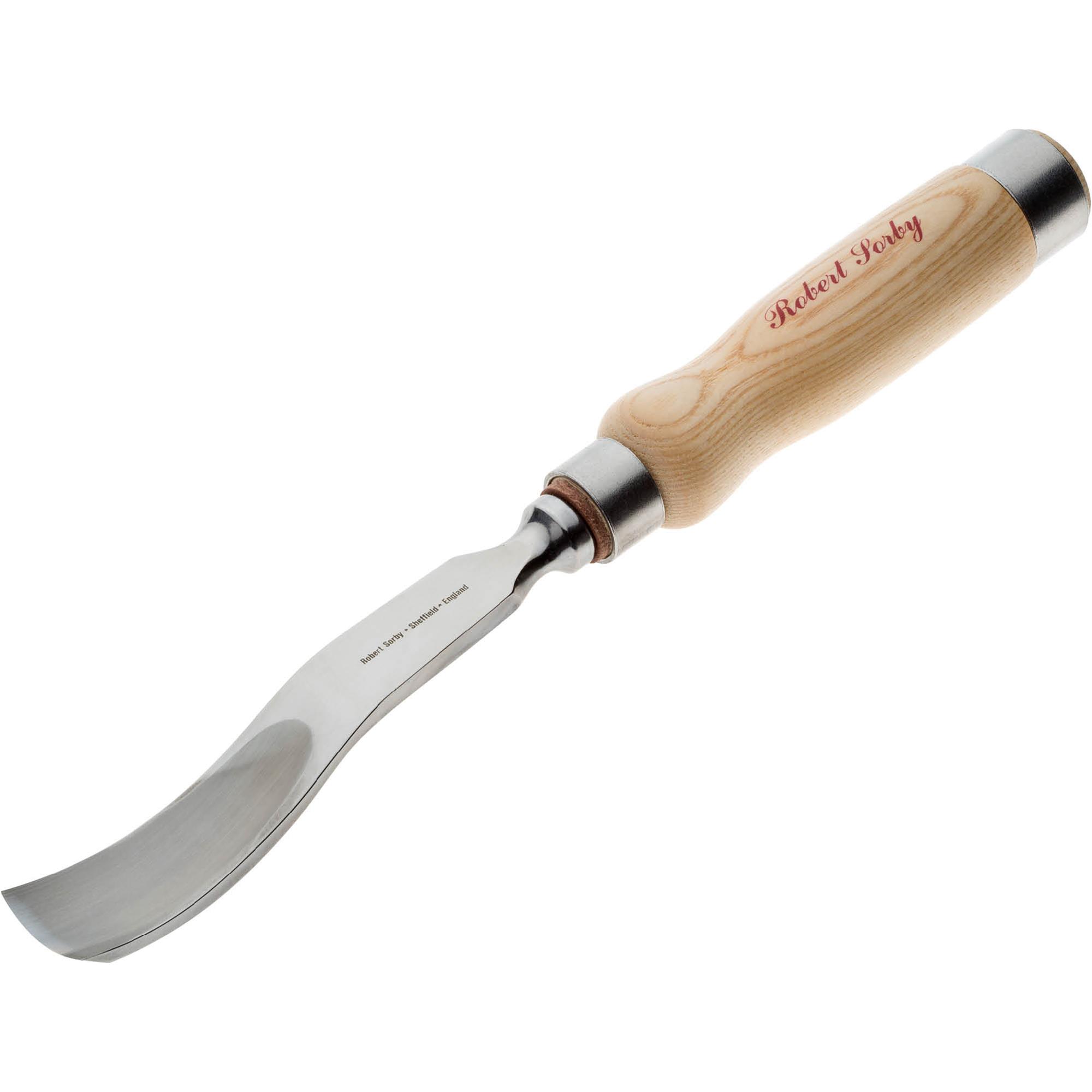 Bent Gouge Sculpture Chisel #7 Sweep 1-1/4 Inch - Grizzly Industrial, Inc.