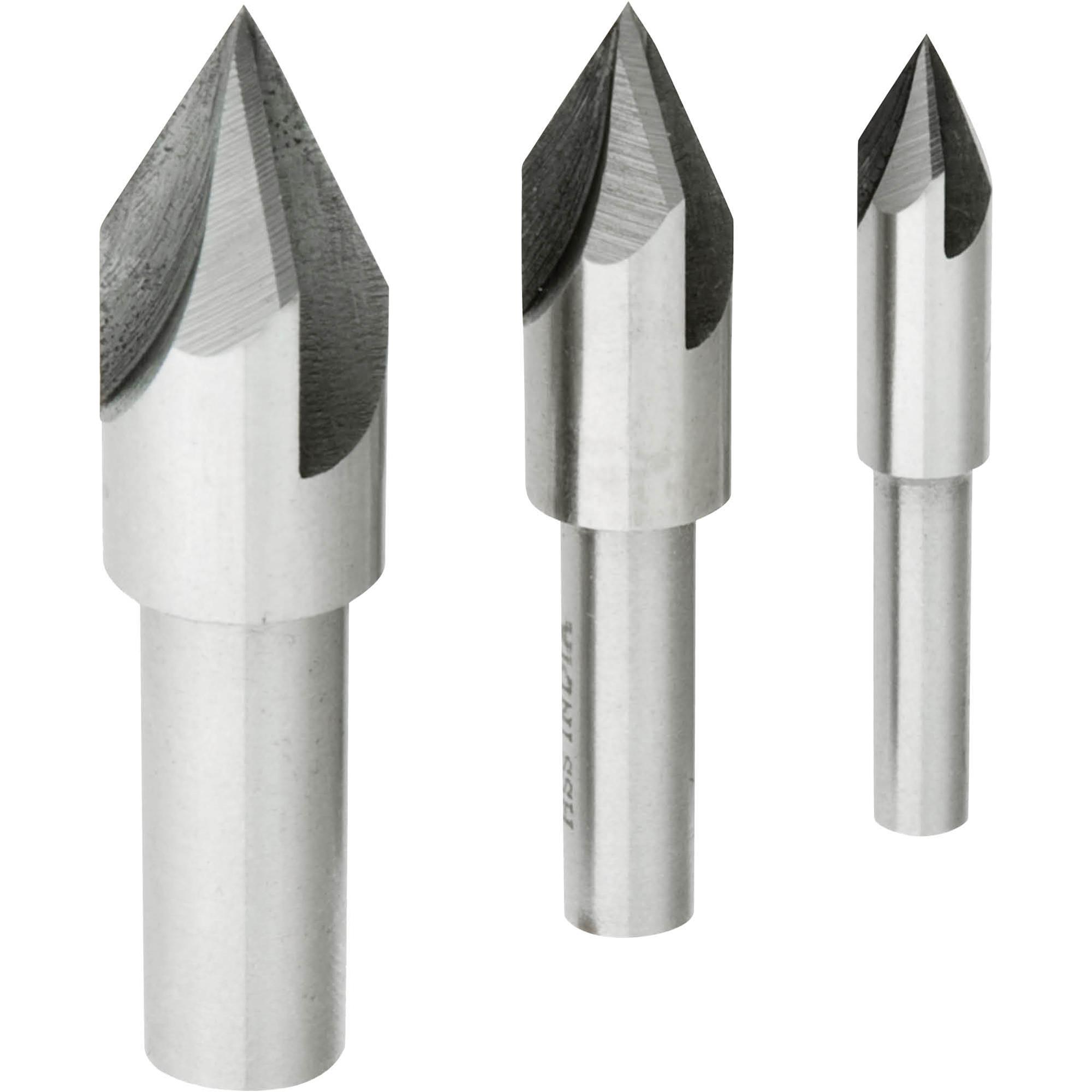 Center Reamer HSS 3 pc. Set - 60 Degree - Grizzly Industrial, Inc.