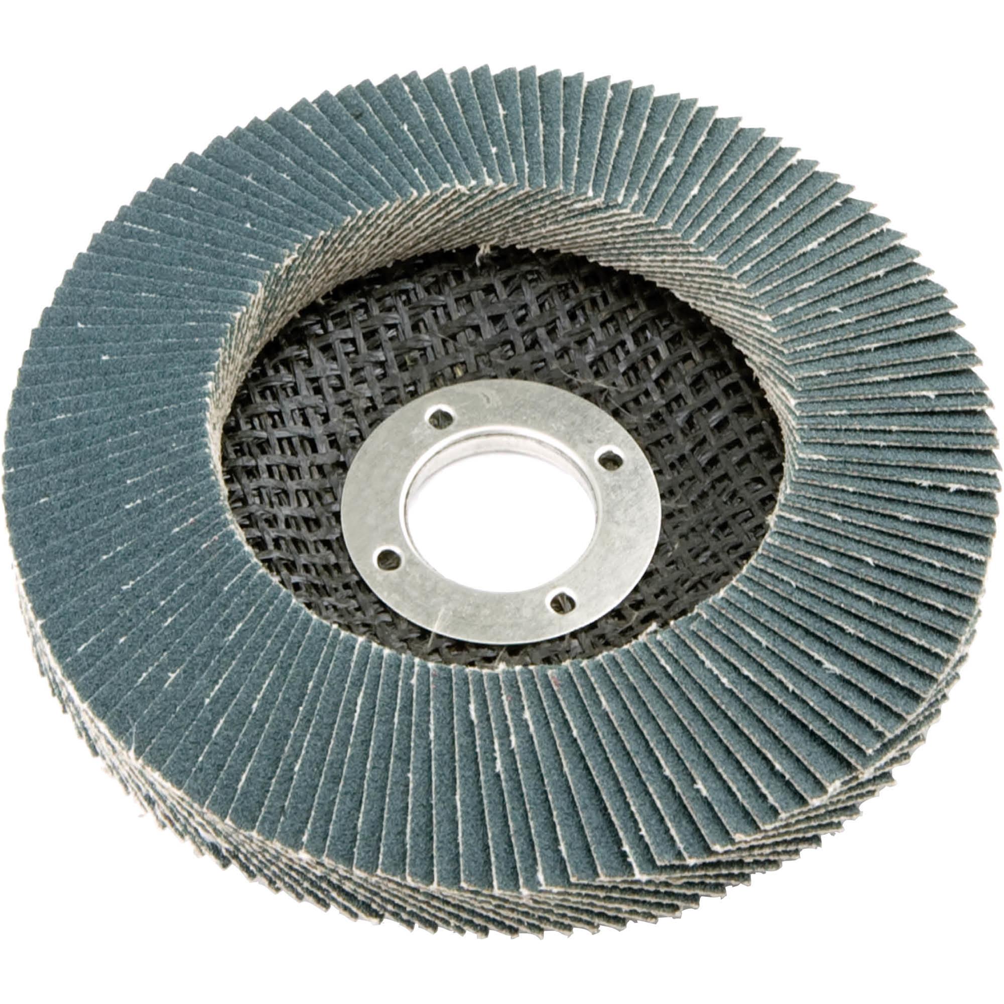 4-1/2" x 7/8" Z/A Flap Disc, Type 29, 120 Grit - Grizzly Industrial, Inc.