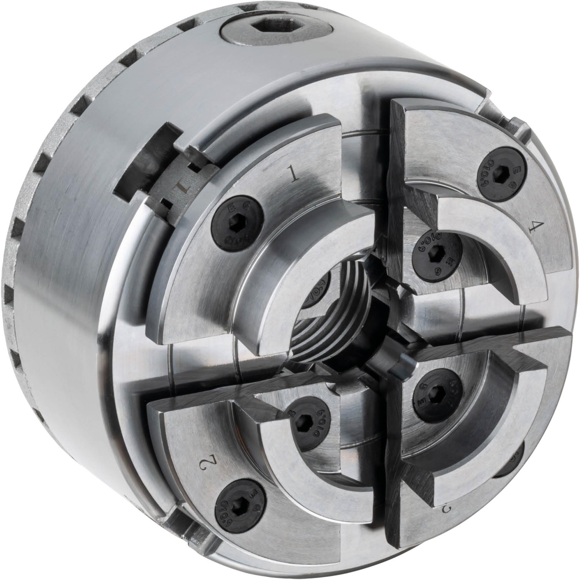 4 Jaw Wood Chuck 1-1/4" x 8 TPI - Grizzly Industrial