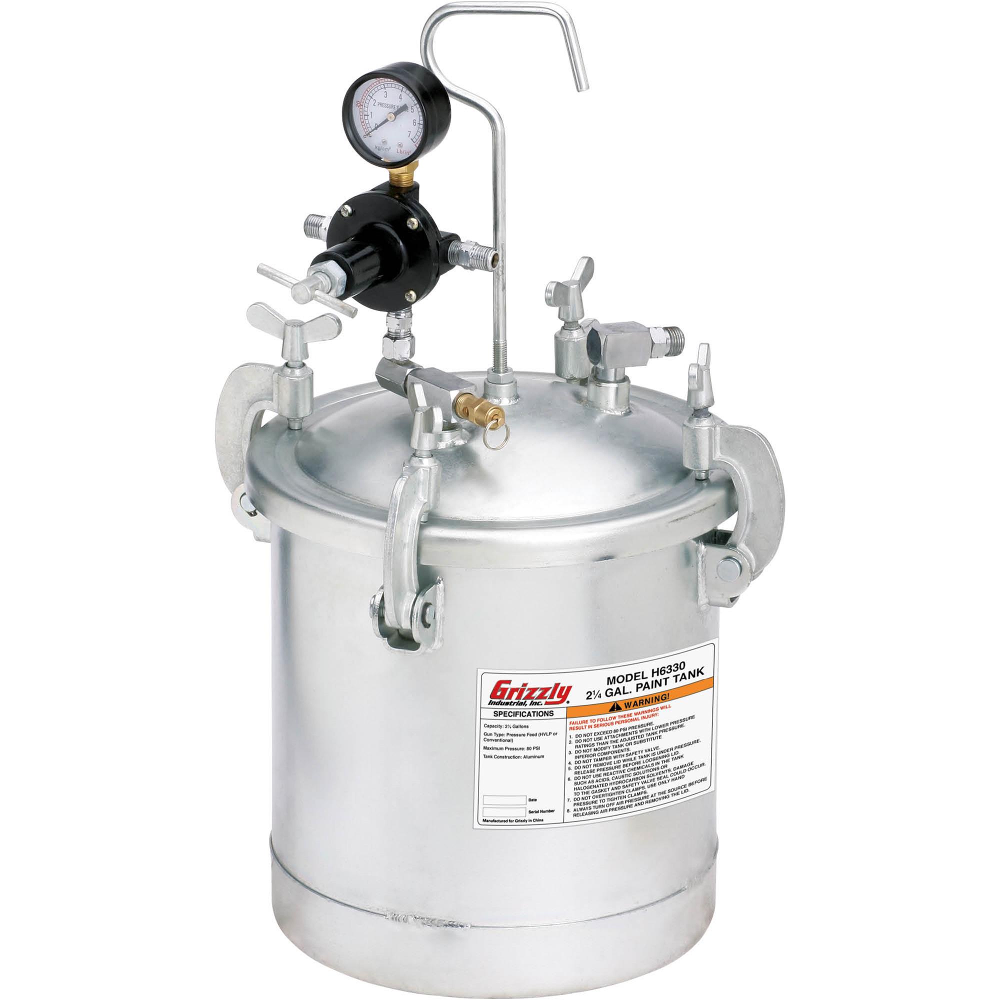 2-1/4-Gallon Paint Tank at Grizzly.com
