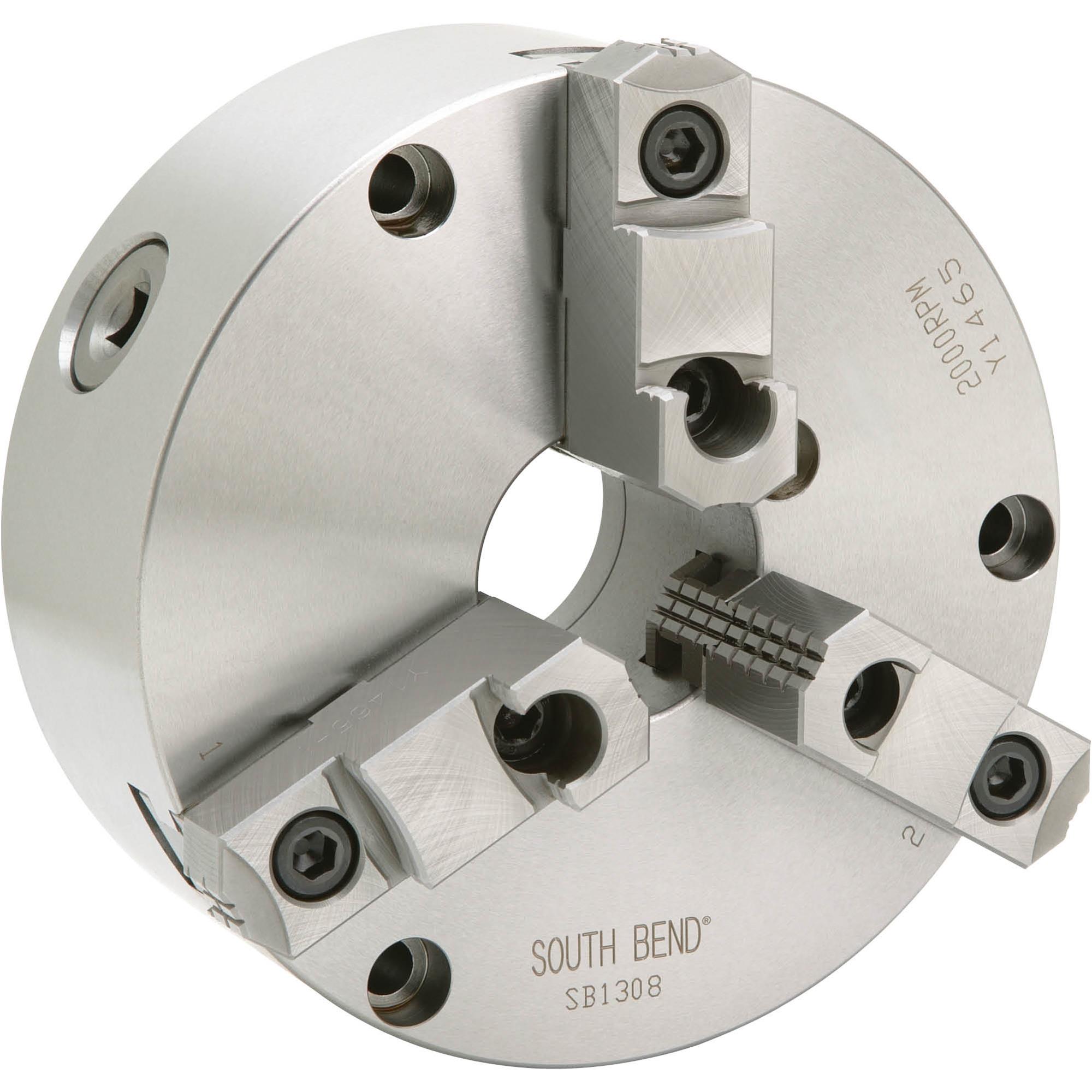 7" High Precision 3 Jaw Scroll Chuck - Grizzly Industrial