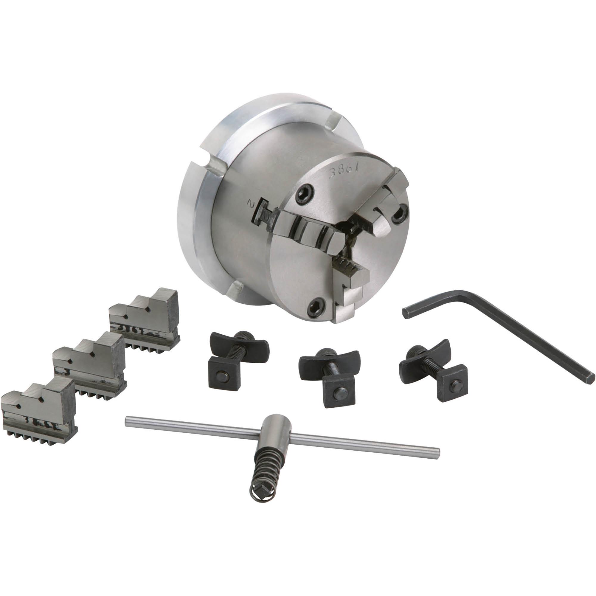 3-1/4" 3-Jaw Chuck,for 4" Rotary Table - Grizzly Industrial