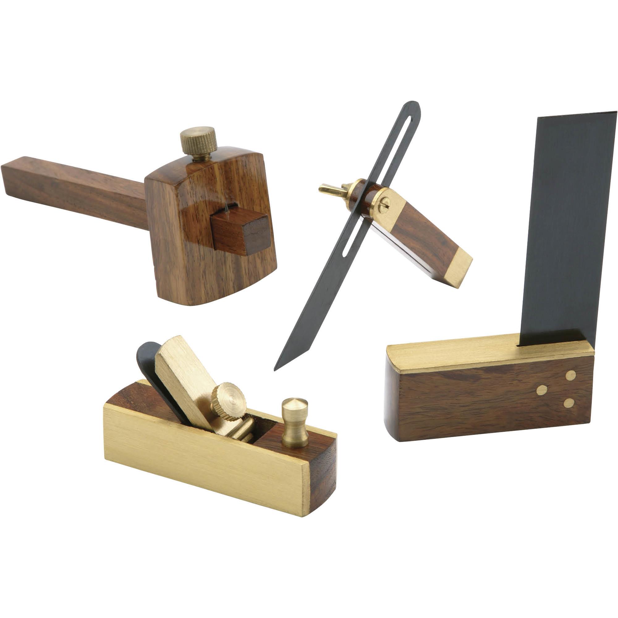 4pc Miniature Woodworking Set at Grizzly.com