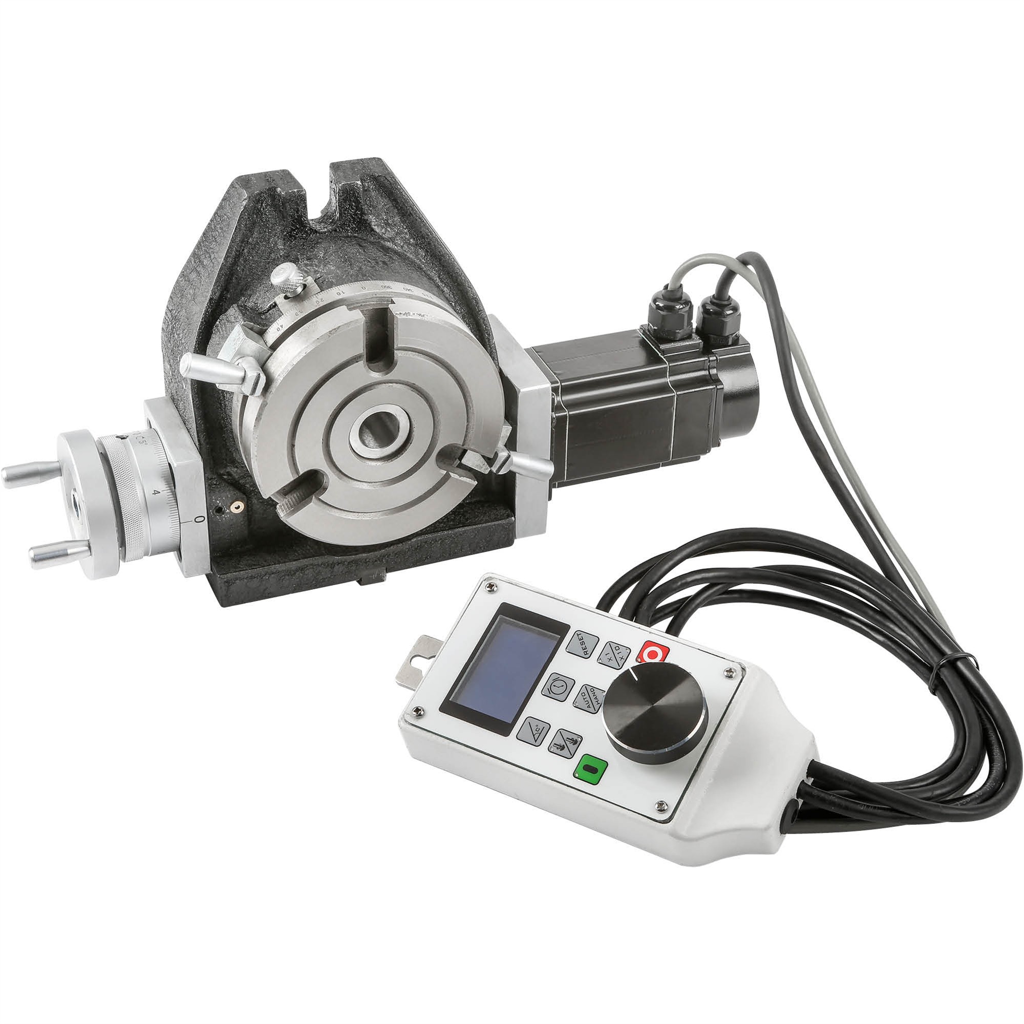 4-3/8" Power Rotary Table with DRO Control - Grizzly Industrial, Inc.