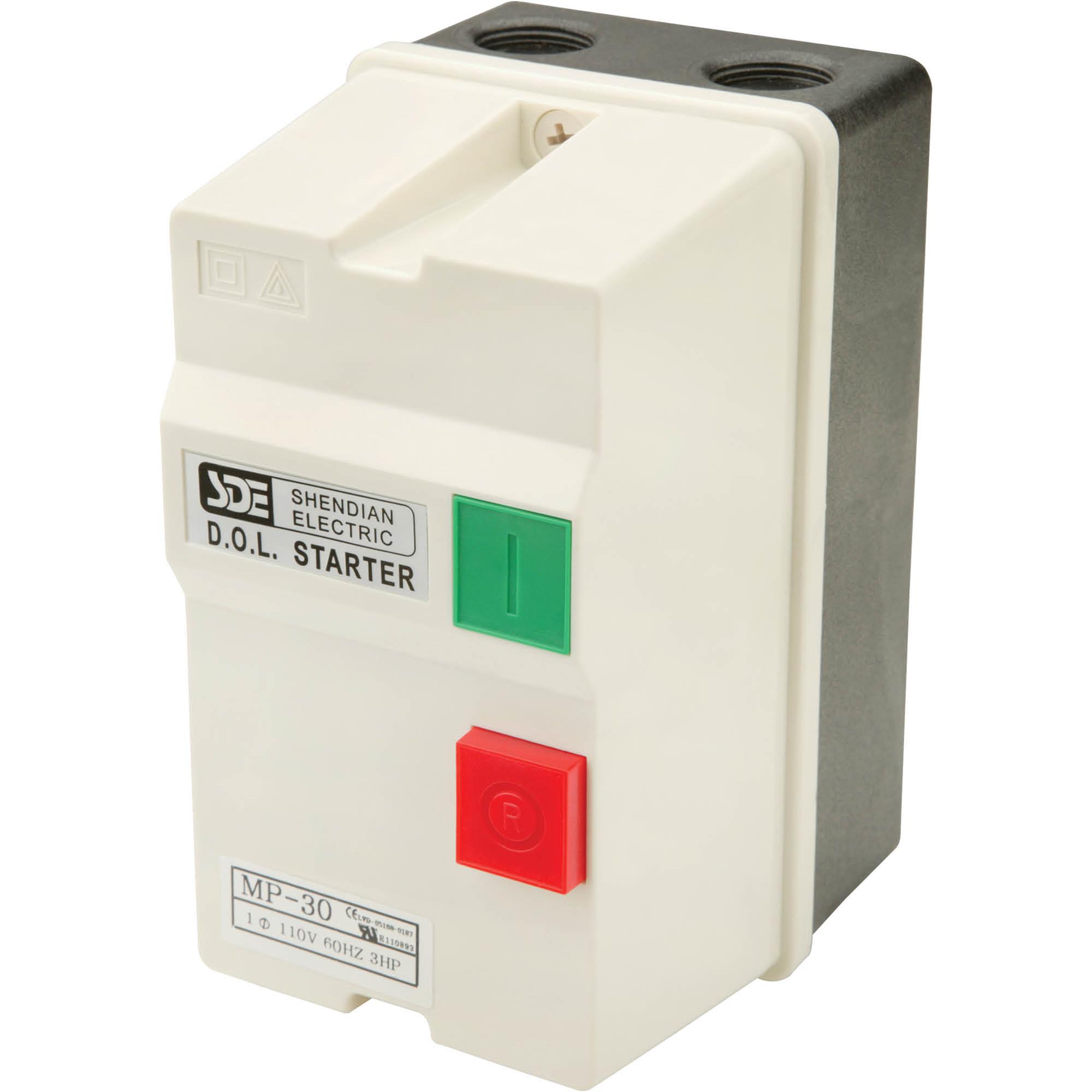 Single-Phase 110V 3 HP Mag Switch - Grizzly Industrial