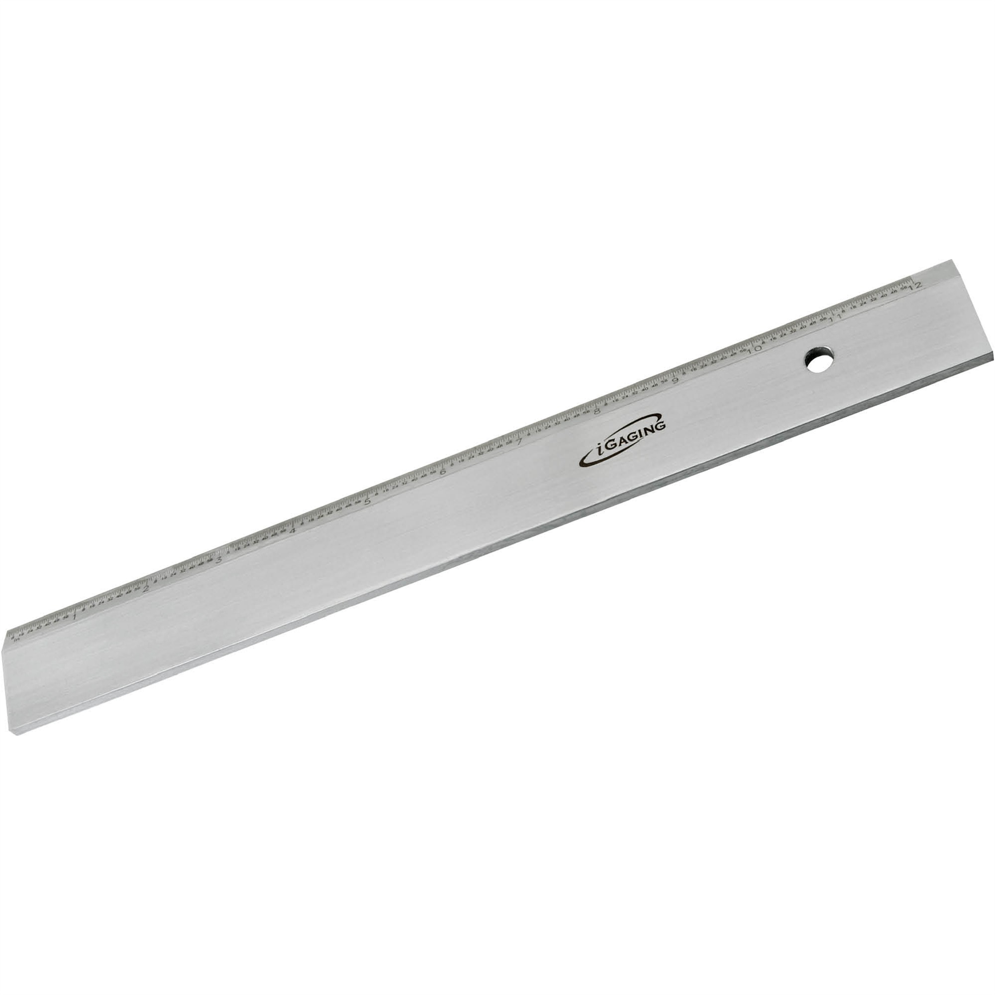 12" Bevel Edge Straight Edges with Scale - Grizzly Industrial, Inc.