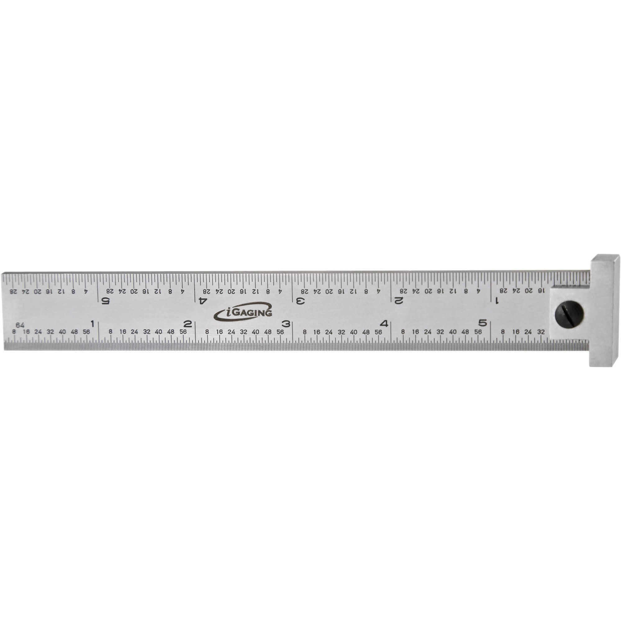 6" Stainless Steel and Chrome Hook Rule - Grizzly Industrial, Inc.