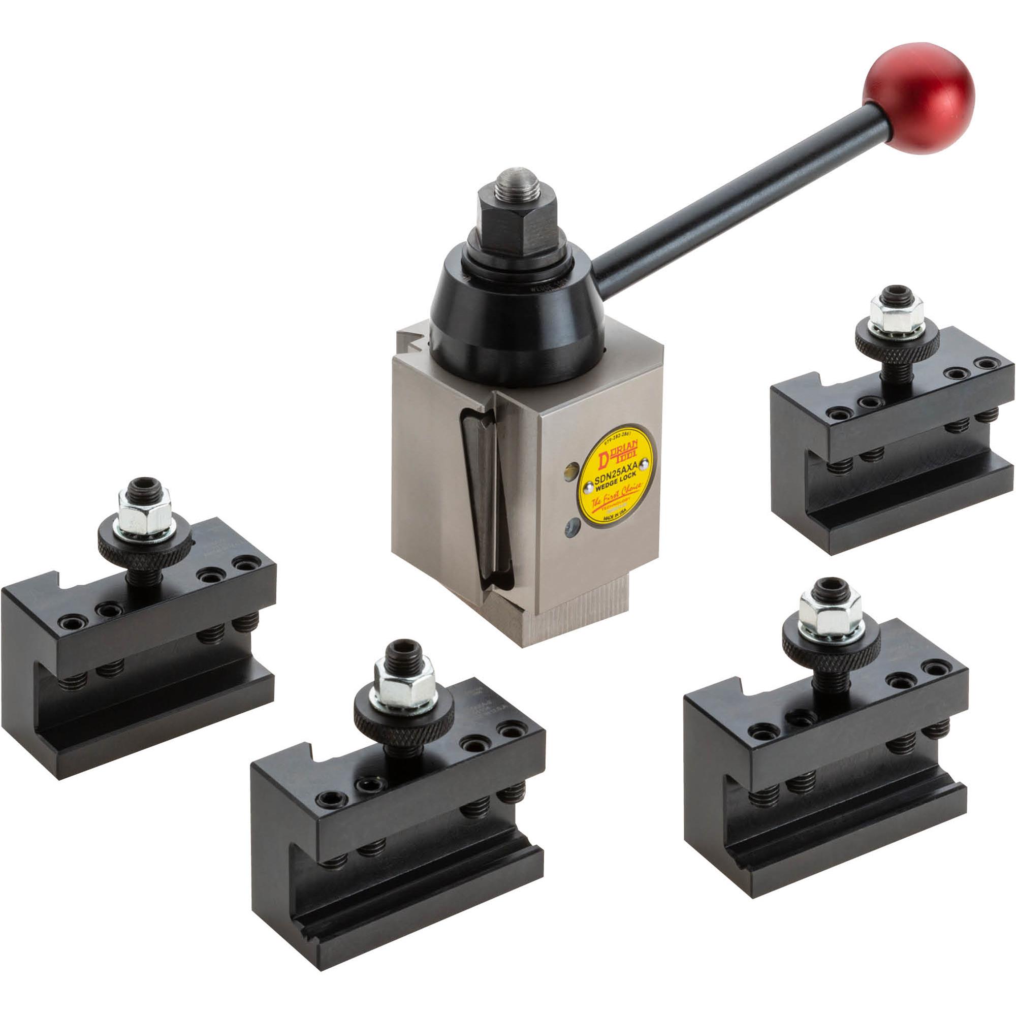 Super Quick Change Tool Post 5 Piece Set Up to 12" - Grizzly Industrial