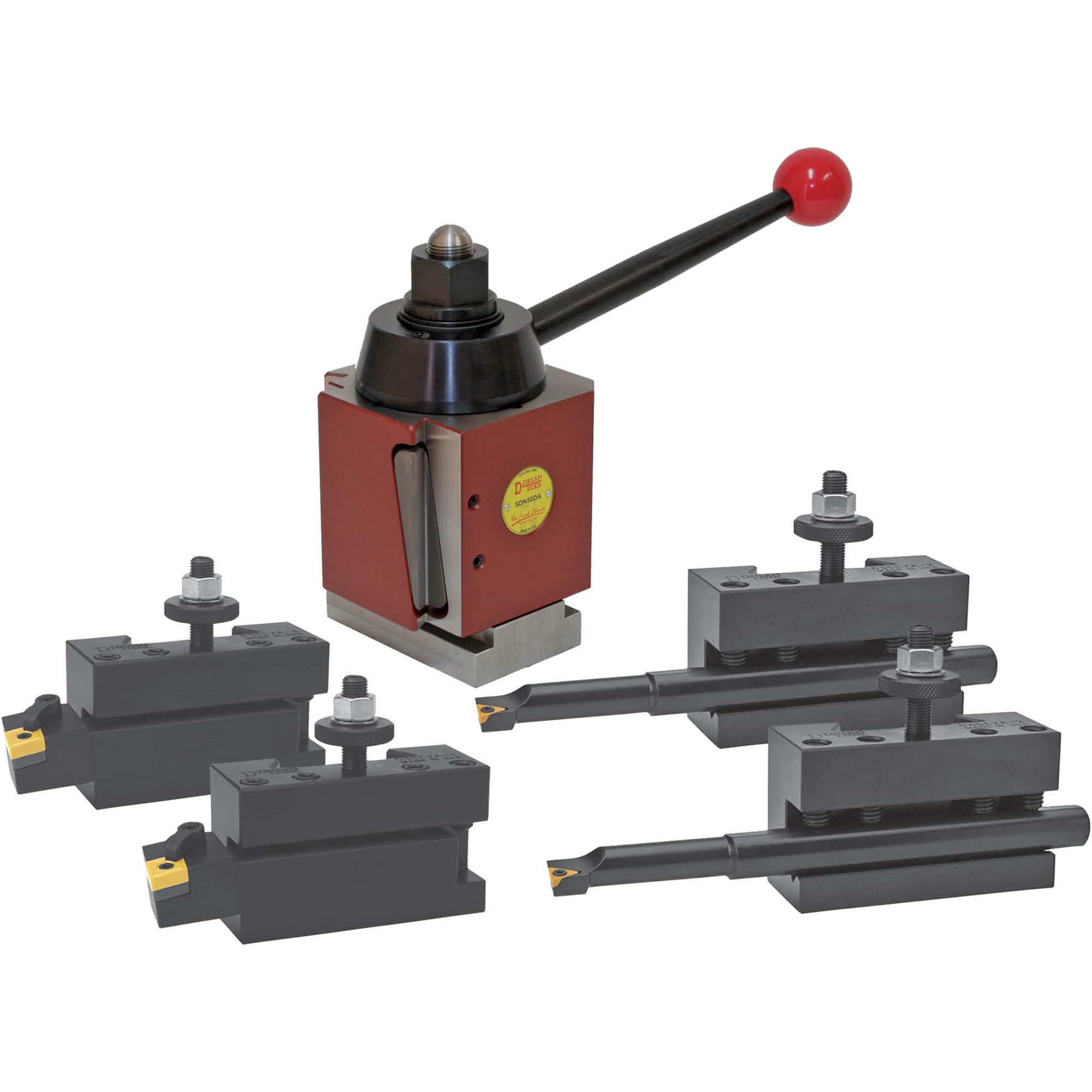 Super Quick Change Tool Post 5 Piece Set 16" - 20" - Grizzly Industrial