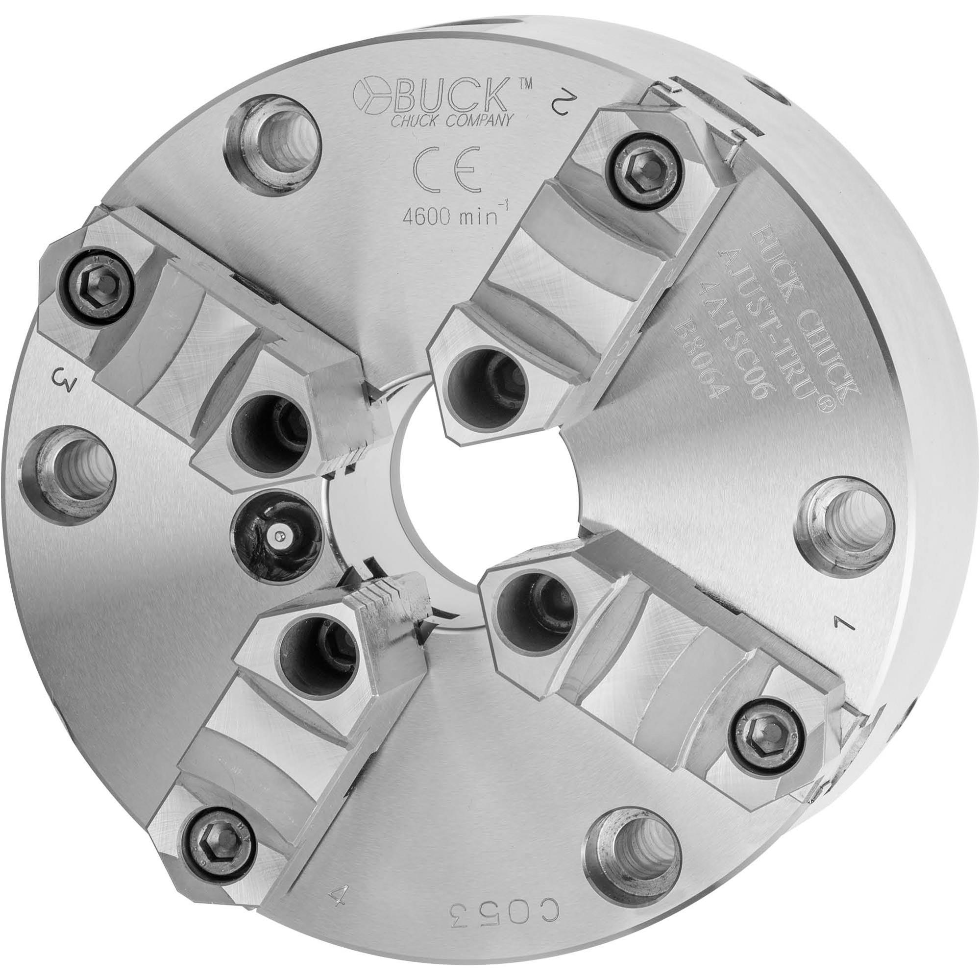 6" 4-Jaw Ajust-Tru Self-Centering Scroll Chuck - Grizzly Industrial