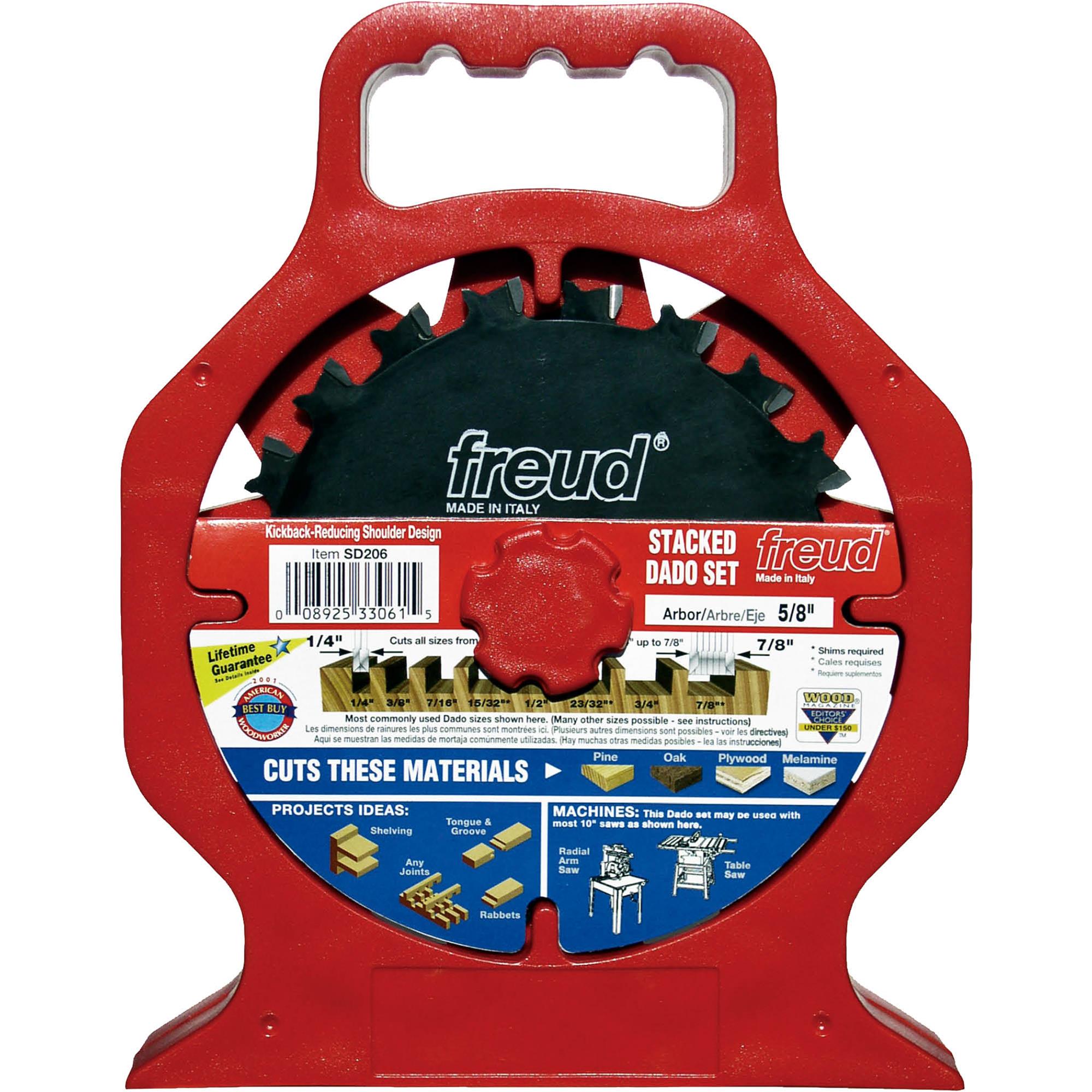 6" x 5/8" 10t Stack Dado Set - Grizzly Industrial, Inc.