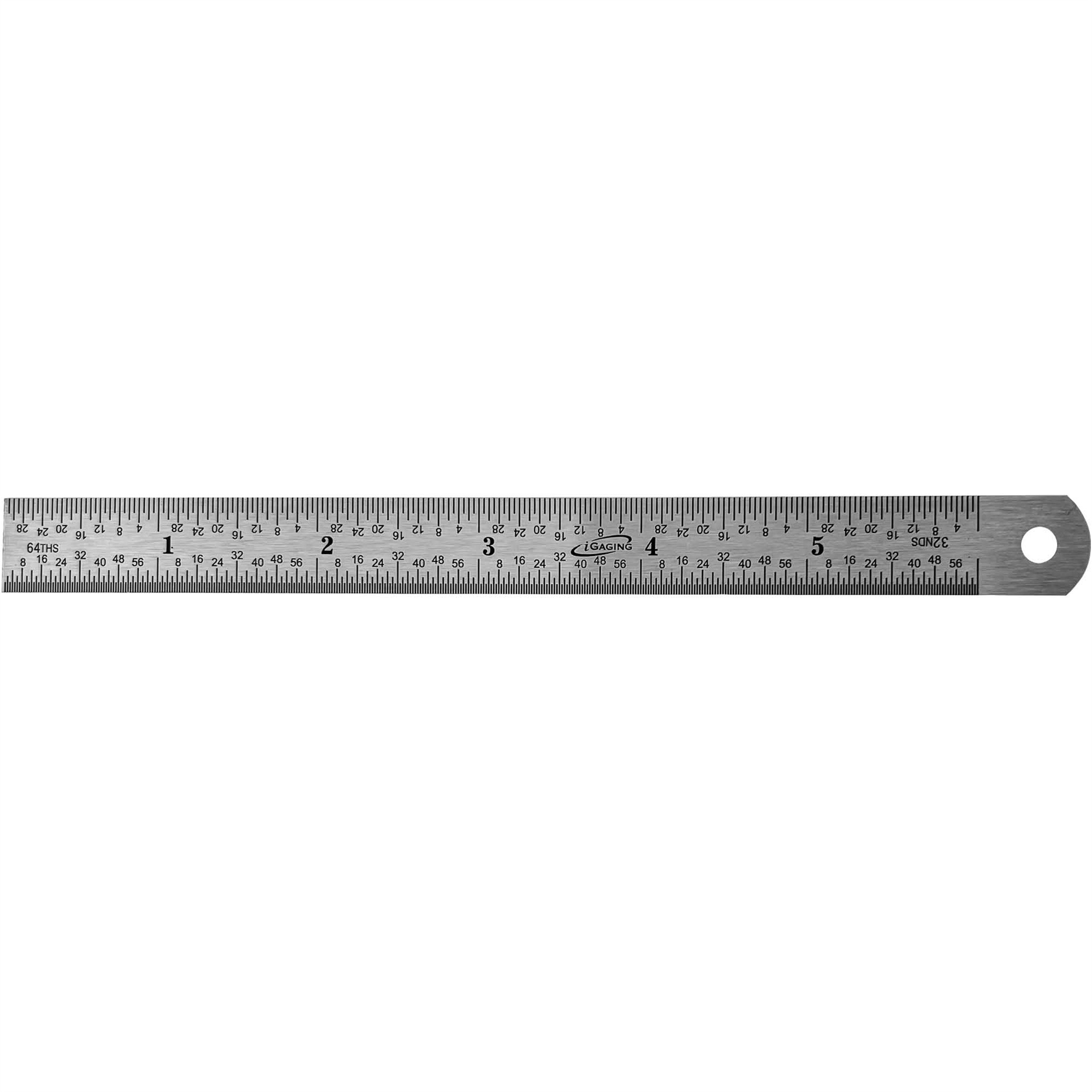 6" Stainless Steel Ruler - Grizzly Industrial